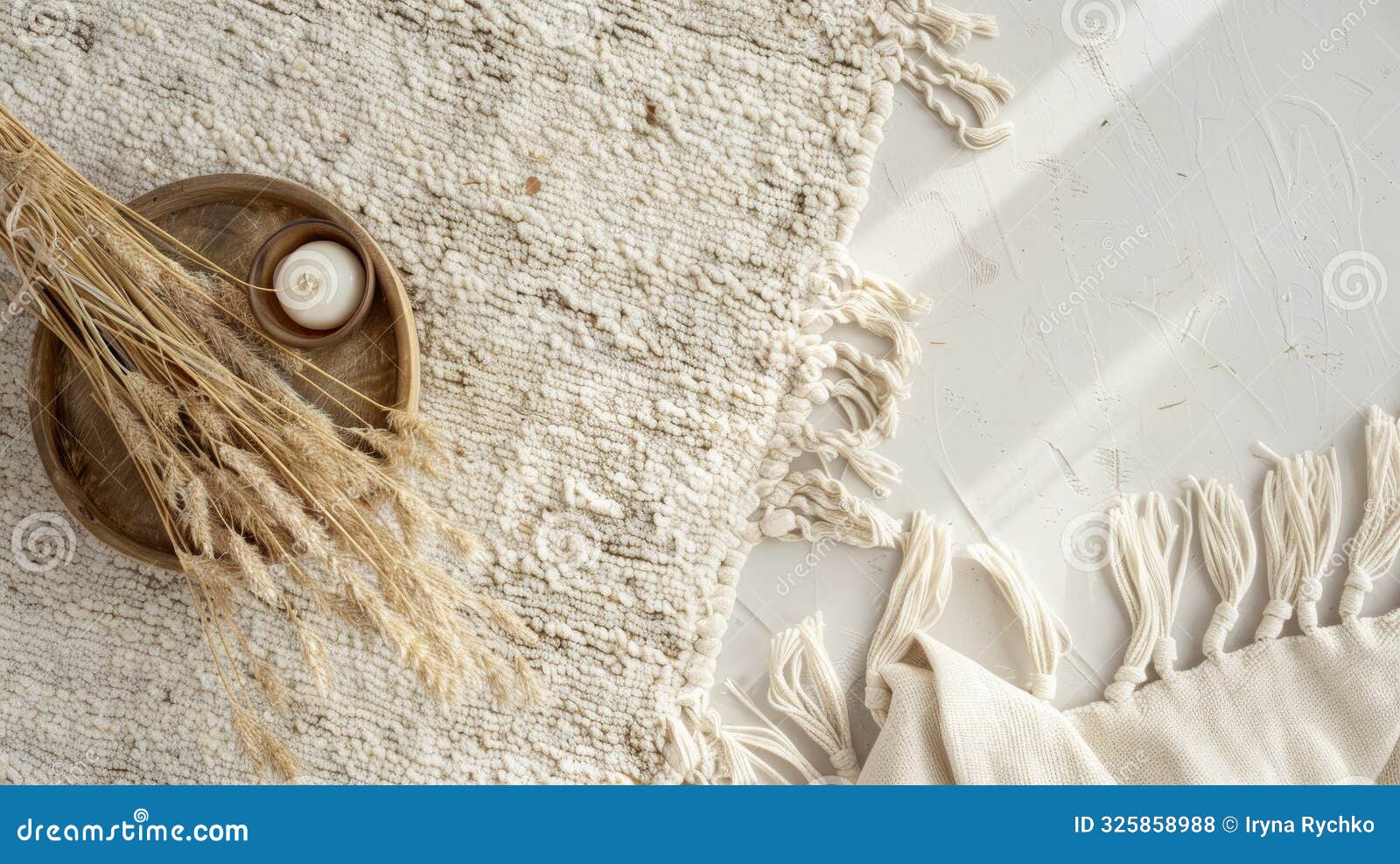 Top View of a Rug on White Background Stock Photo - Image of home ...