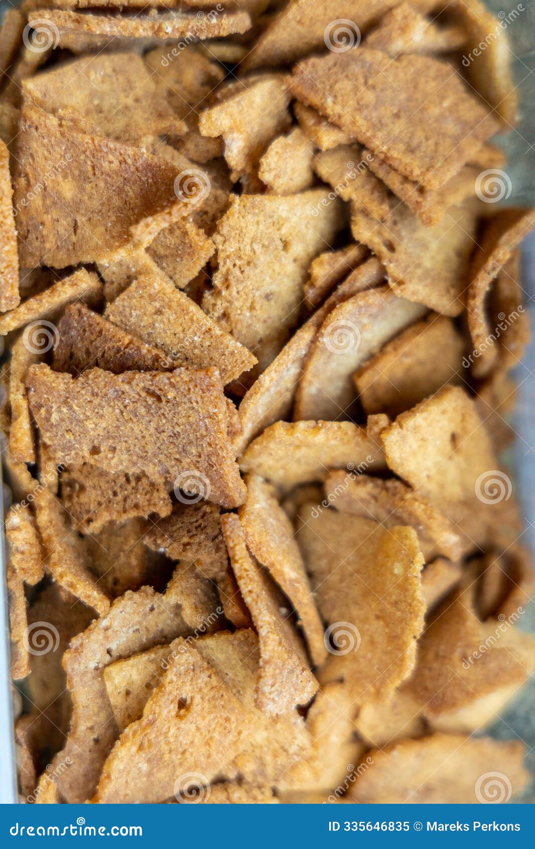 Top View of Rye Bread Chips Stock Image - Image of crispy, package ...