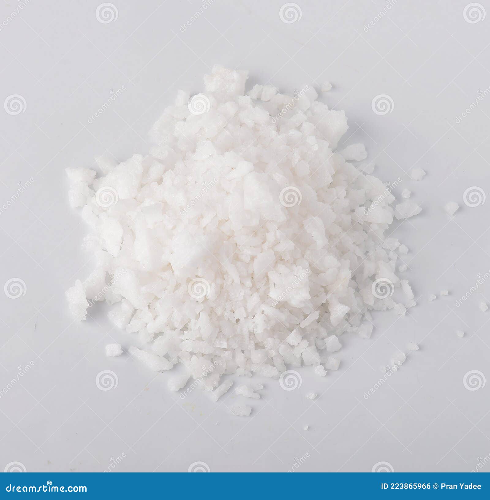 Top View of Salt Isolated on White Background Stock Photo - Image of ...