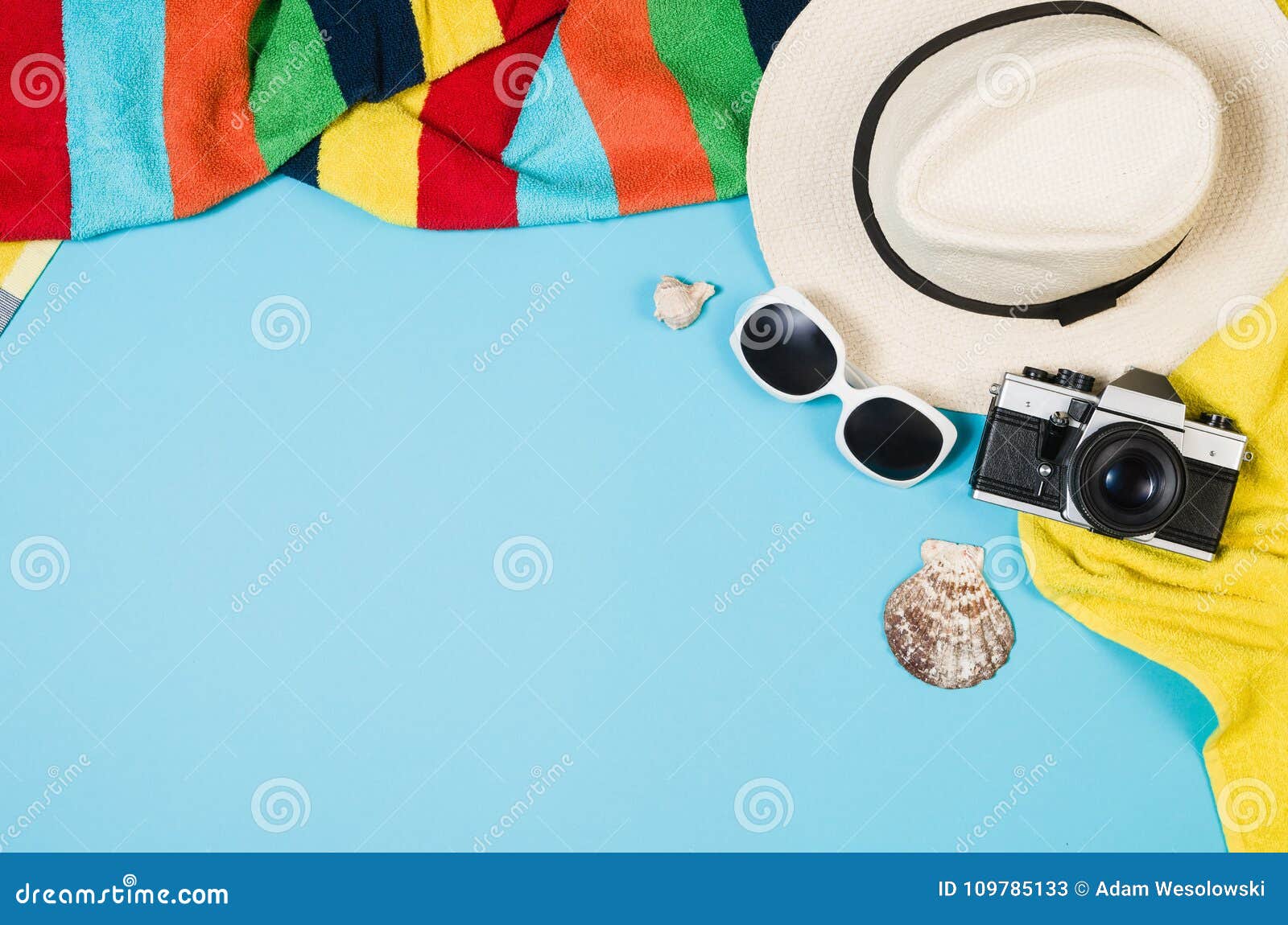 Top View Sandy Beach Concept. Graphical Background with Copy Space ...