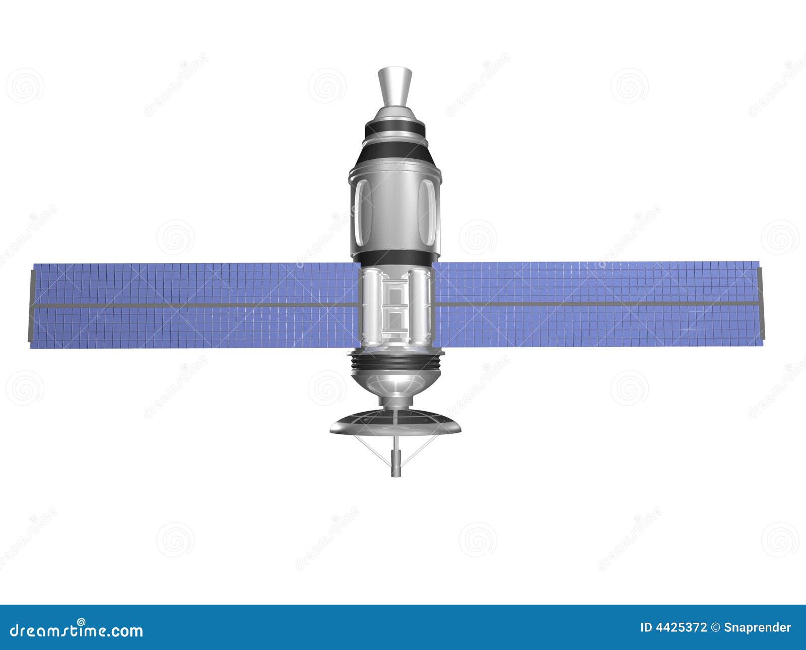 Top view satellite stock illustration. Illustration of reflection - 4425372