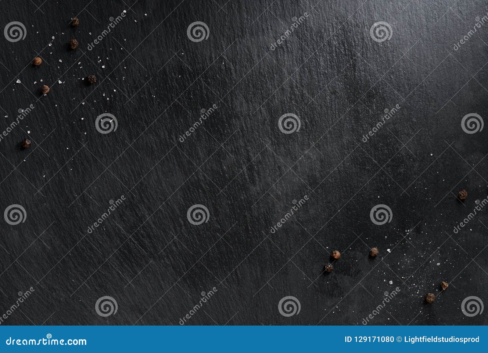 Top View of Scattered Peppers and Salt Stock Photo - Image of ...