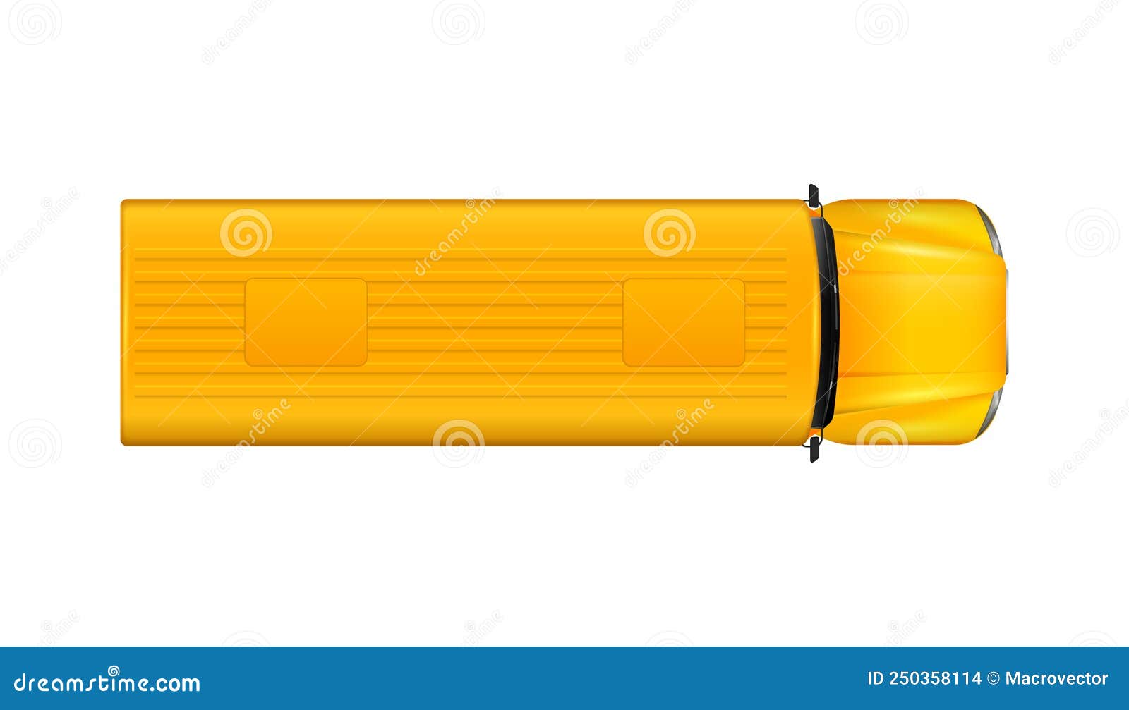 Top View Schoolbus Composition Stock Vector - Illustration of clipart ...