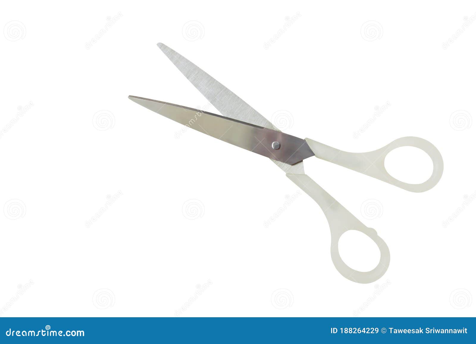 Top View of Scissors Isolated on White Background Stock Image - Image ...
