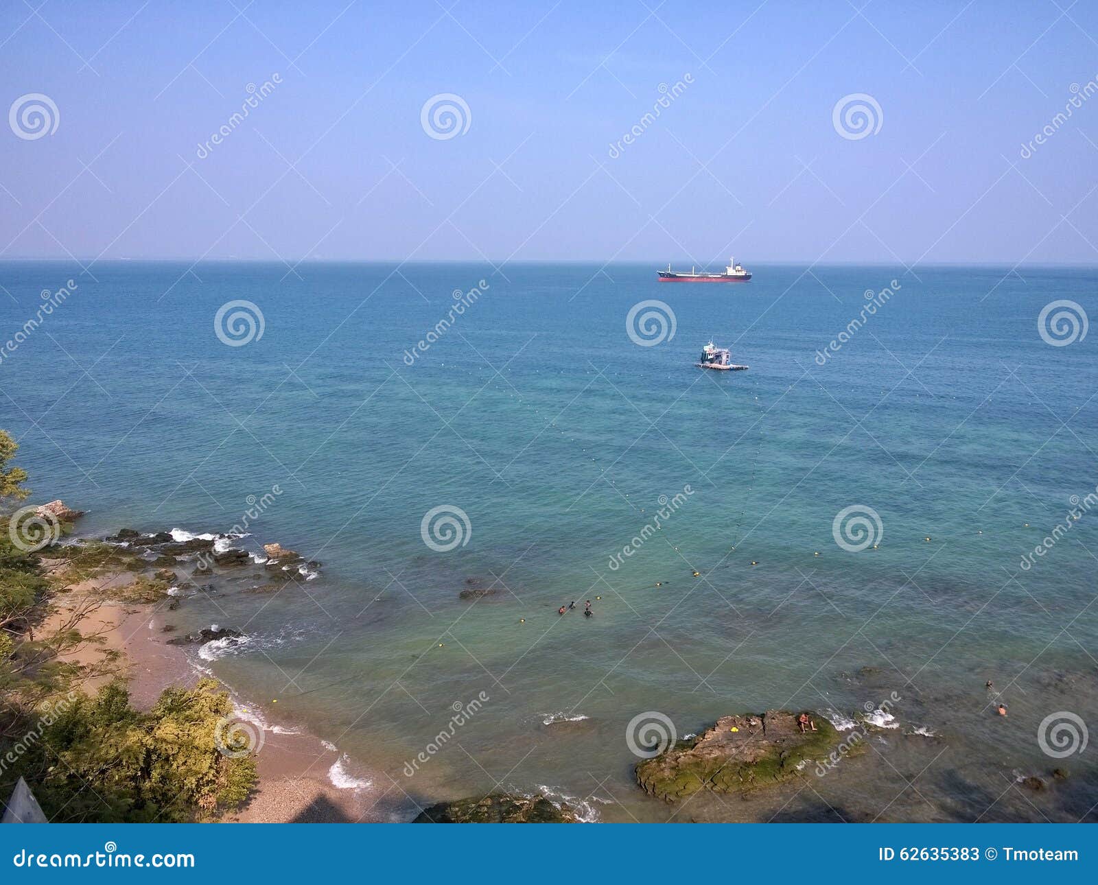 Top view sea side stock image. Image of ocian, blue, ship - 62635383