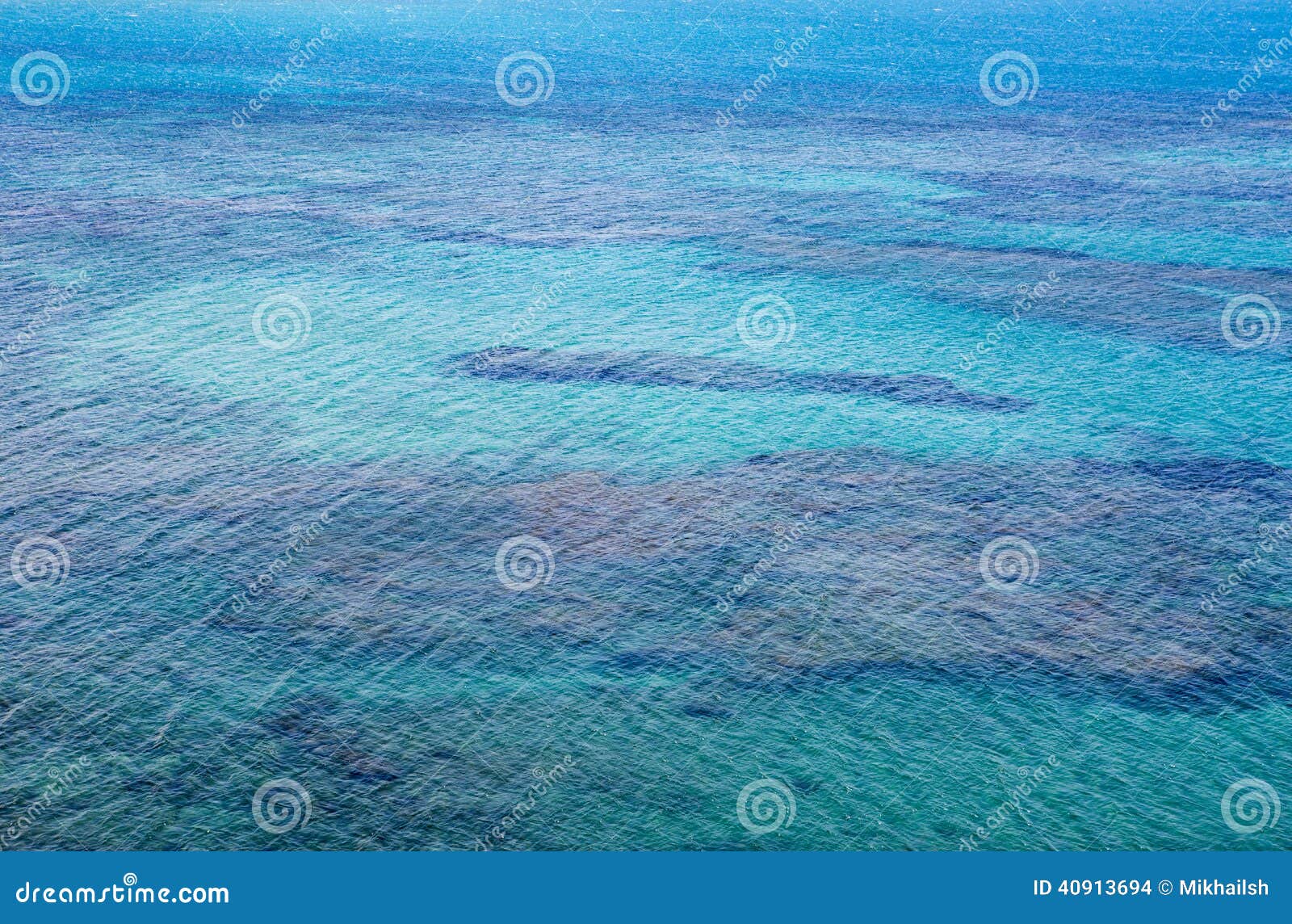 Top view on sea surface stock photo. Image of turquoise - 40913694