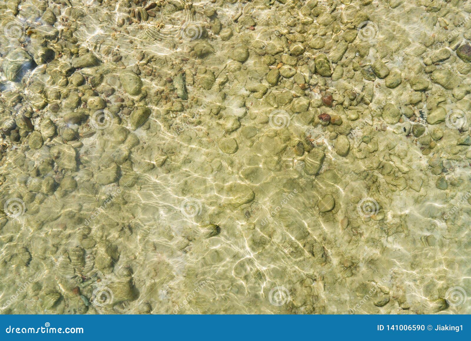 Top View of Sea Water Surface with Rock Stock Photo - Image of soil ...
