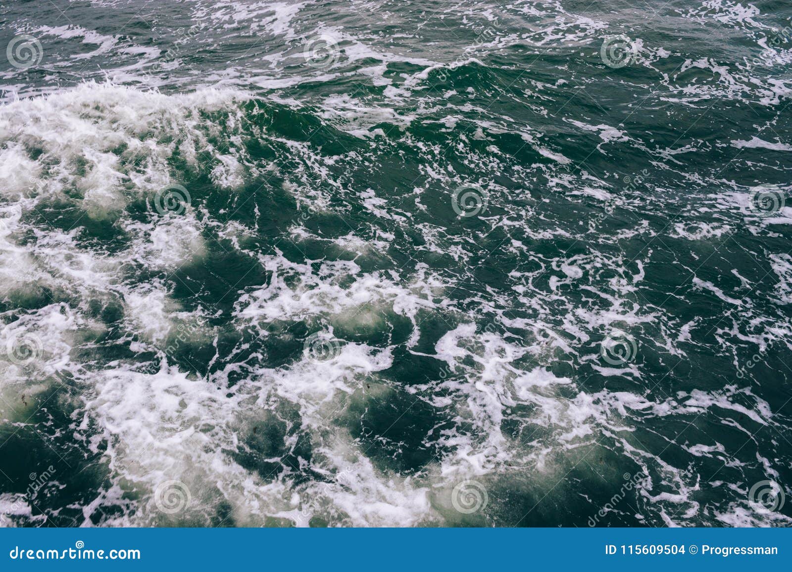 Top View of Sea Waves and Green Water Stock Photo - Image of retro ...