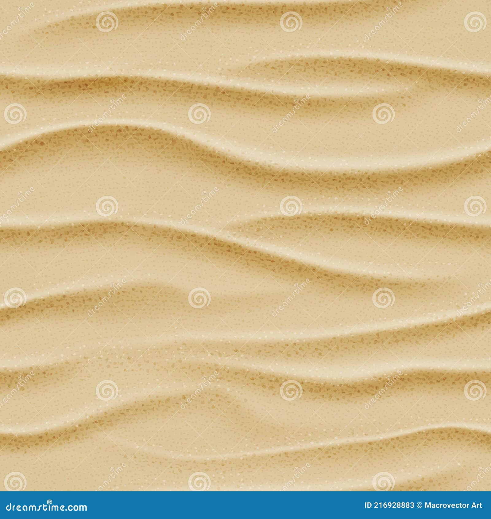 Top View Seamless Vector Sea Sand Stock Vector - Illustration of ...