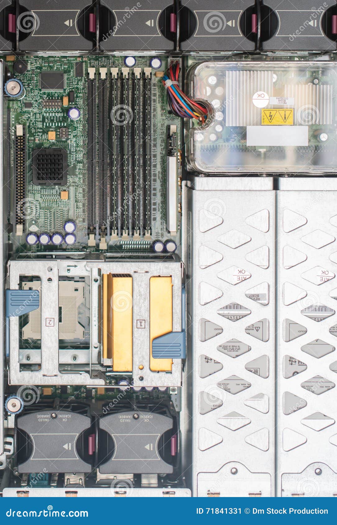 Top view of server pc. stock image. Image of design, closeup - 71841331