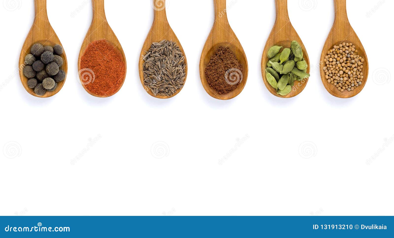Top View Set of Spices Flat Lay Frame Stock Photo - Image of spices ...