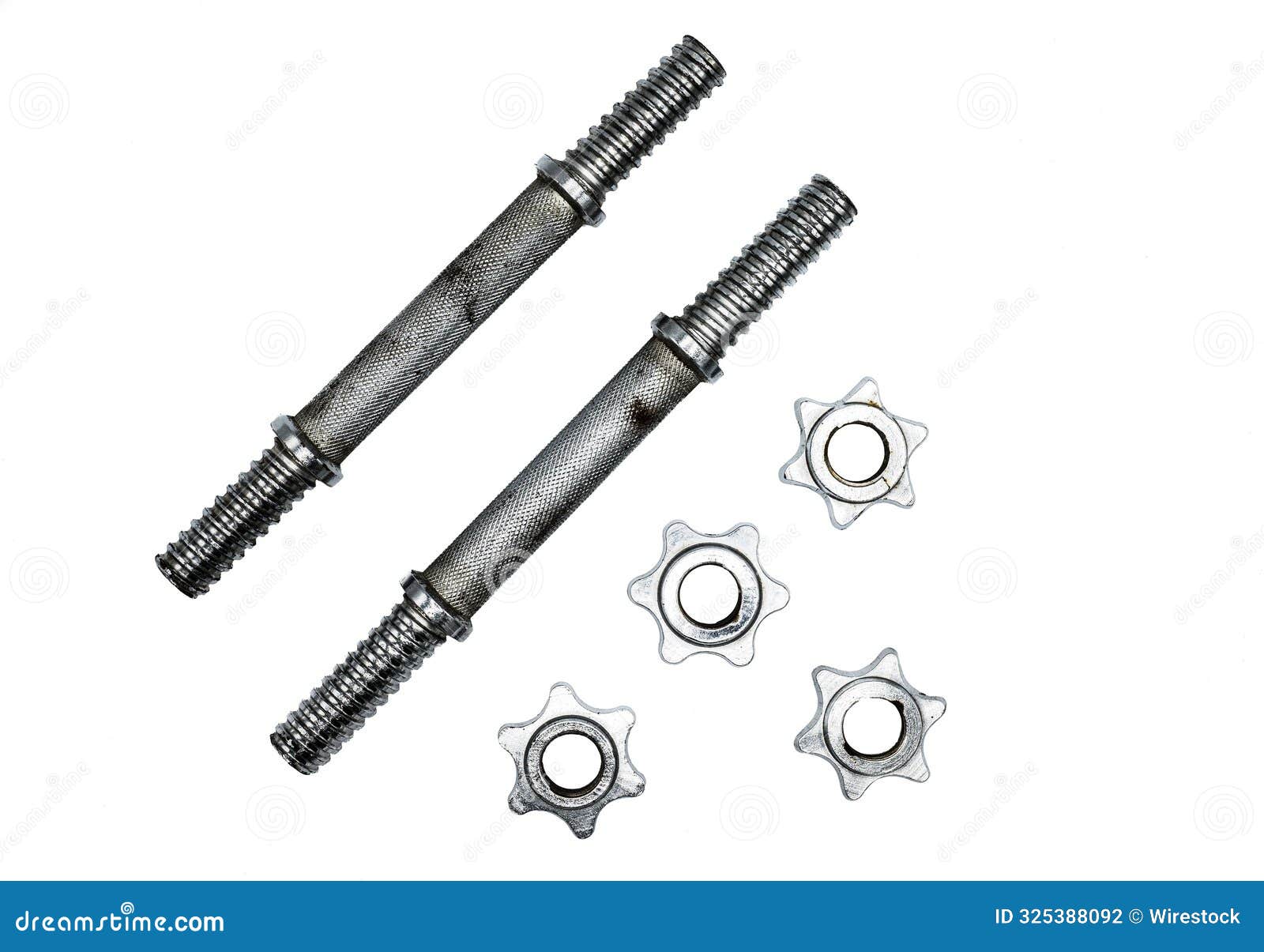Dumbbell Bars On White Background Stock Photo | CartoonDealer.com #48094062