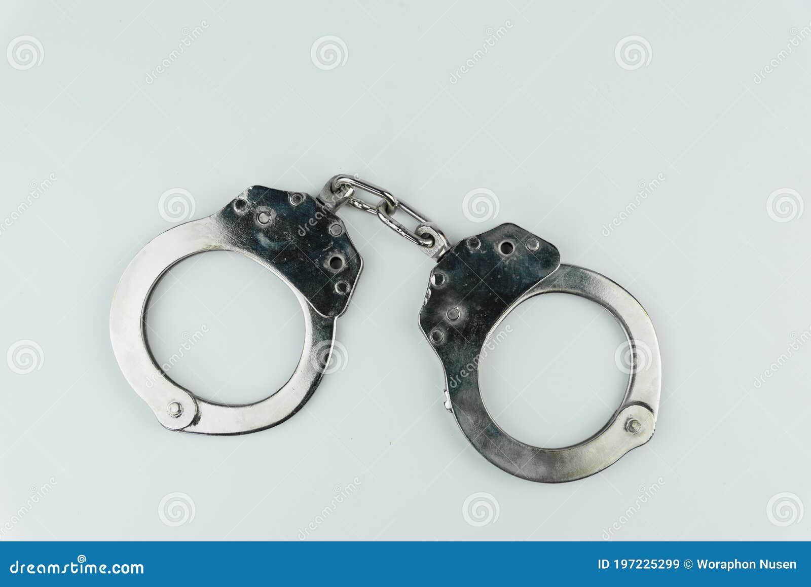 Top View, Shackle Isolated on White Background Stock Image - Image of ...