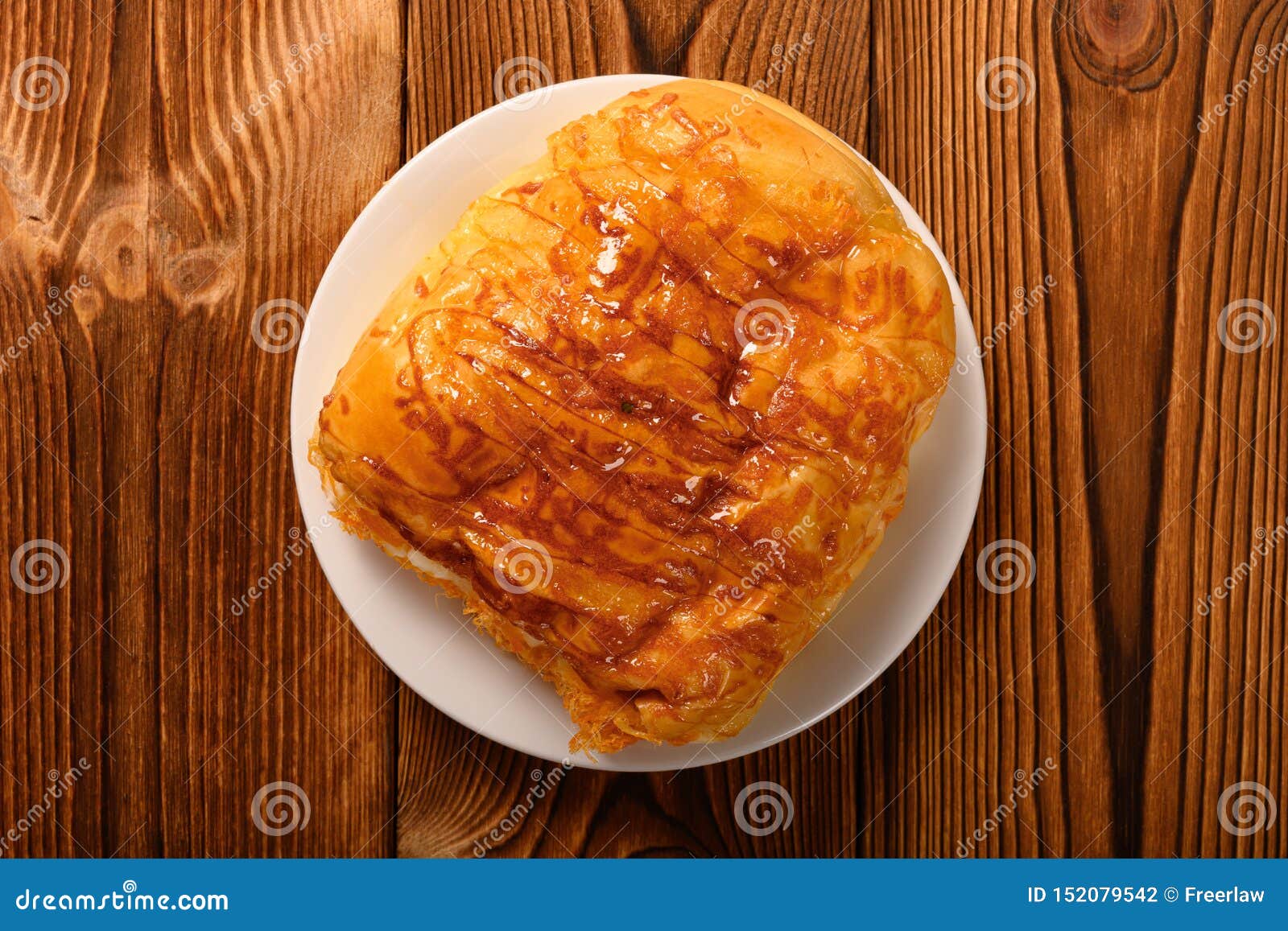 Shredded Pork Bread on a Dish Stock Photo - Image of dish, snack: 152079542