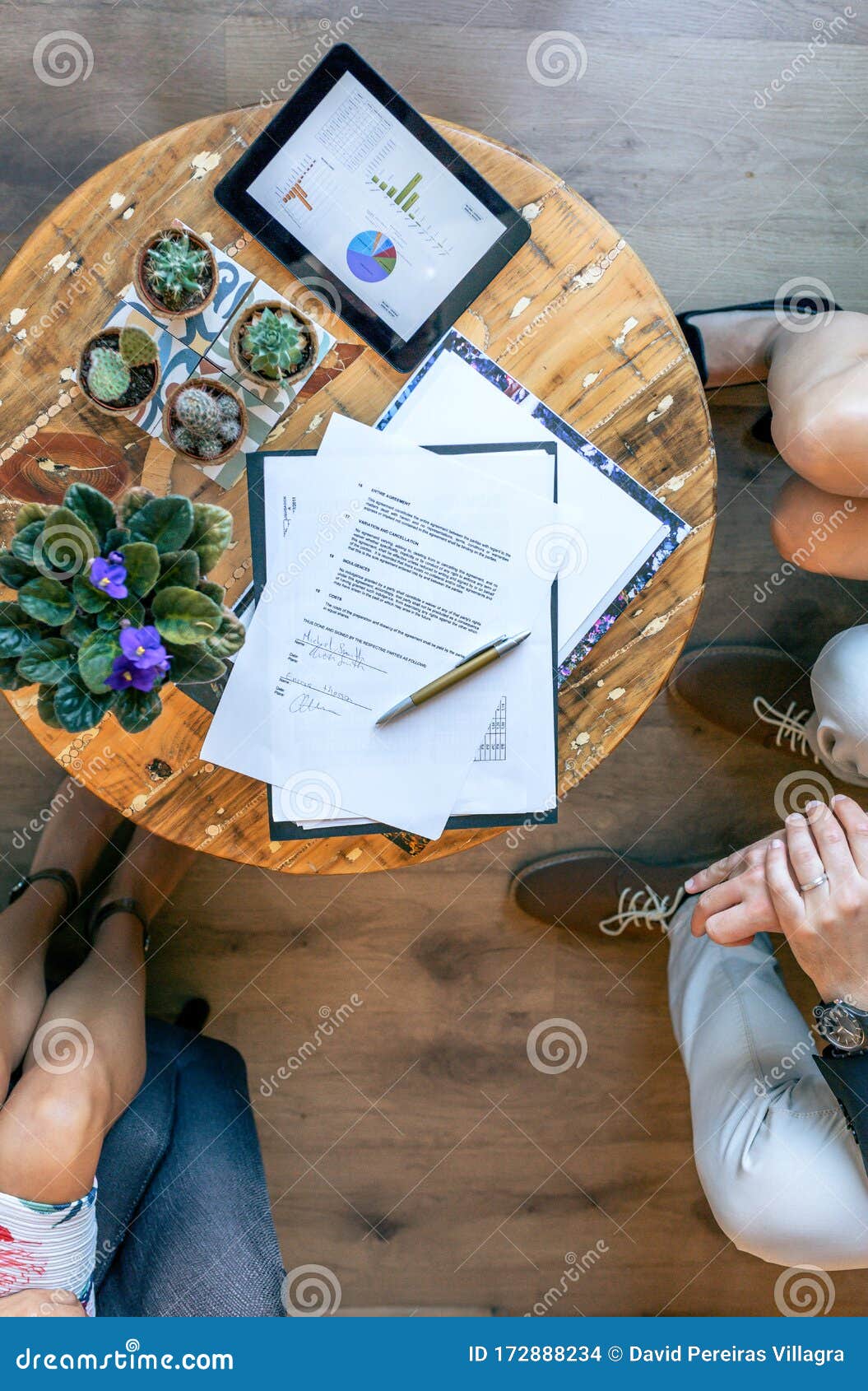 Top View of Signed Document Stock Photo - Image of signed, people ...