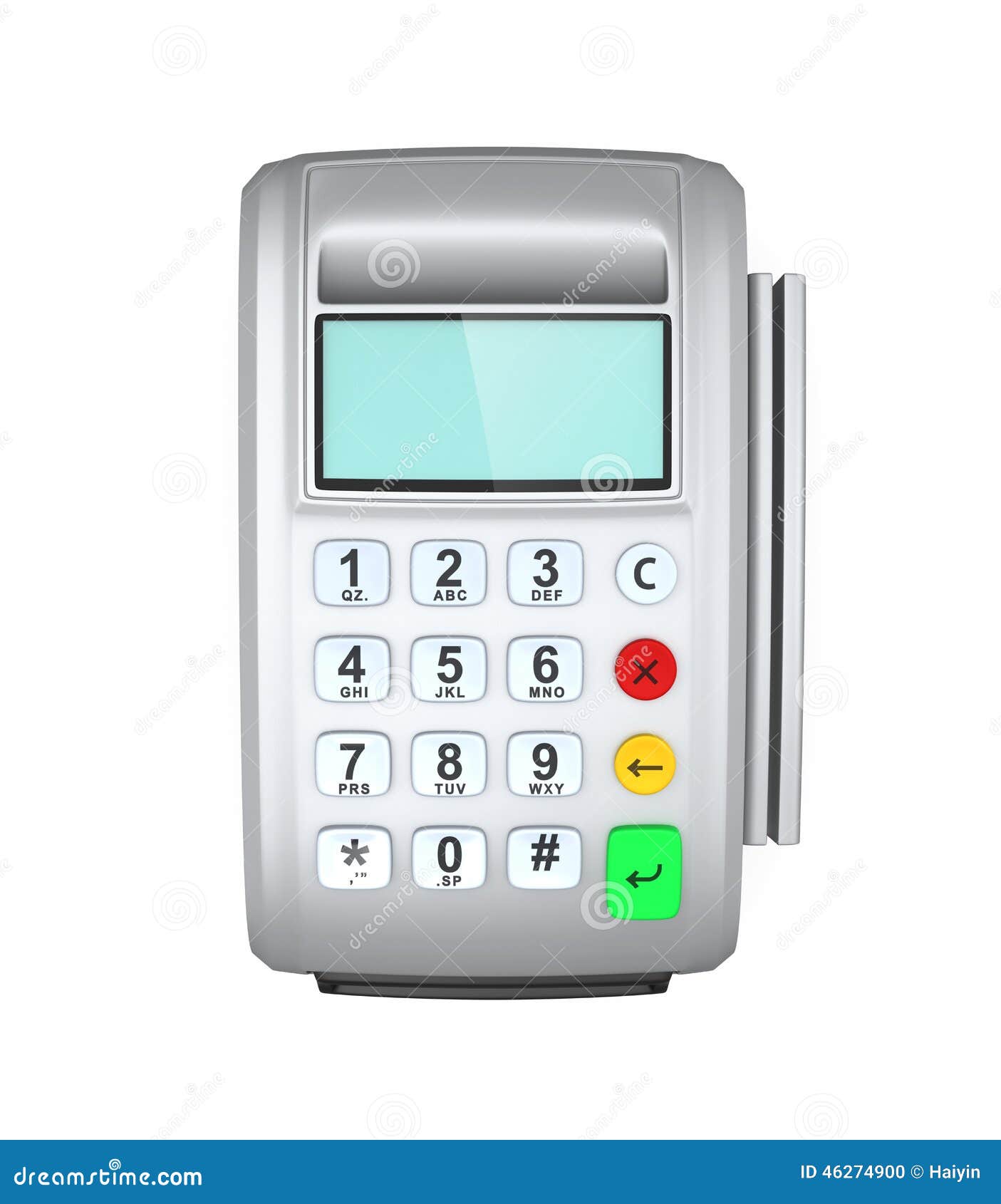 Top View of a Silver Card-reader Stock Photo - Image of deal, finance ...