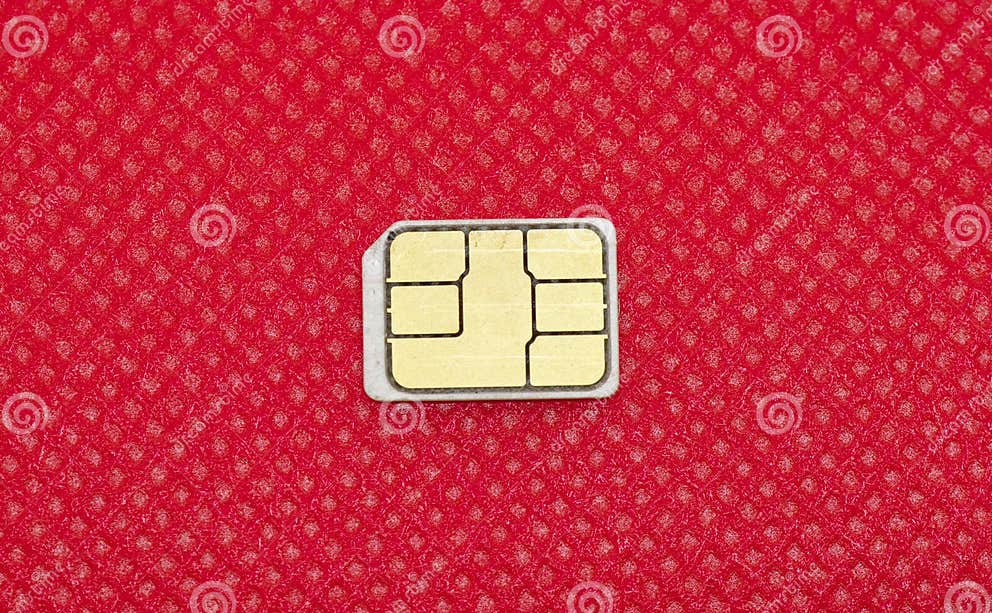 Top view of a sim card stock image. Image of magenta - 265757045