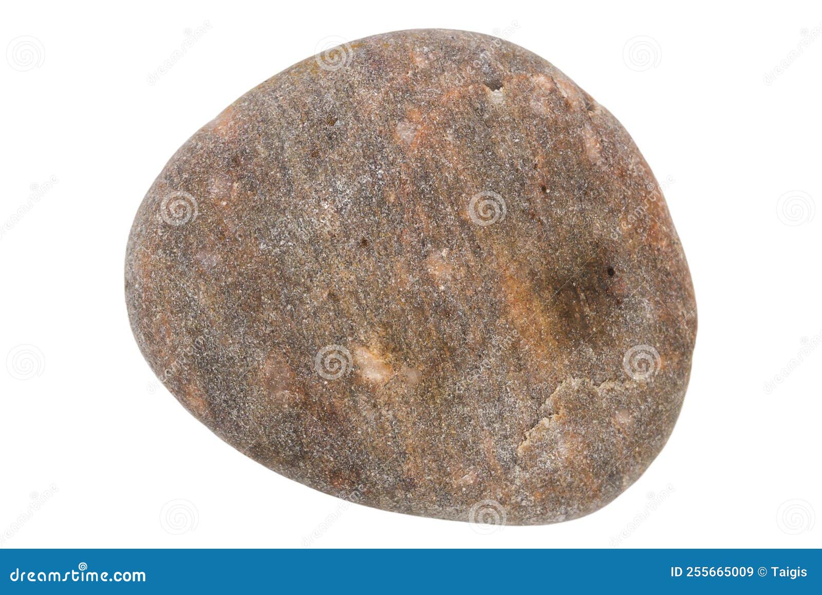 Top View of Single Red Pebble Stock Image - Image of closeup, curve ...