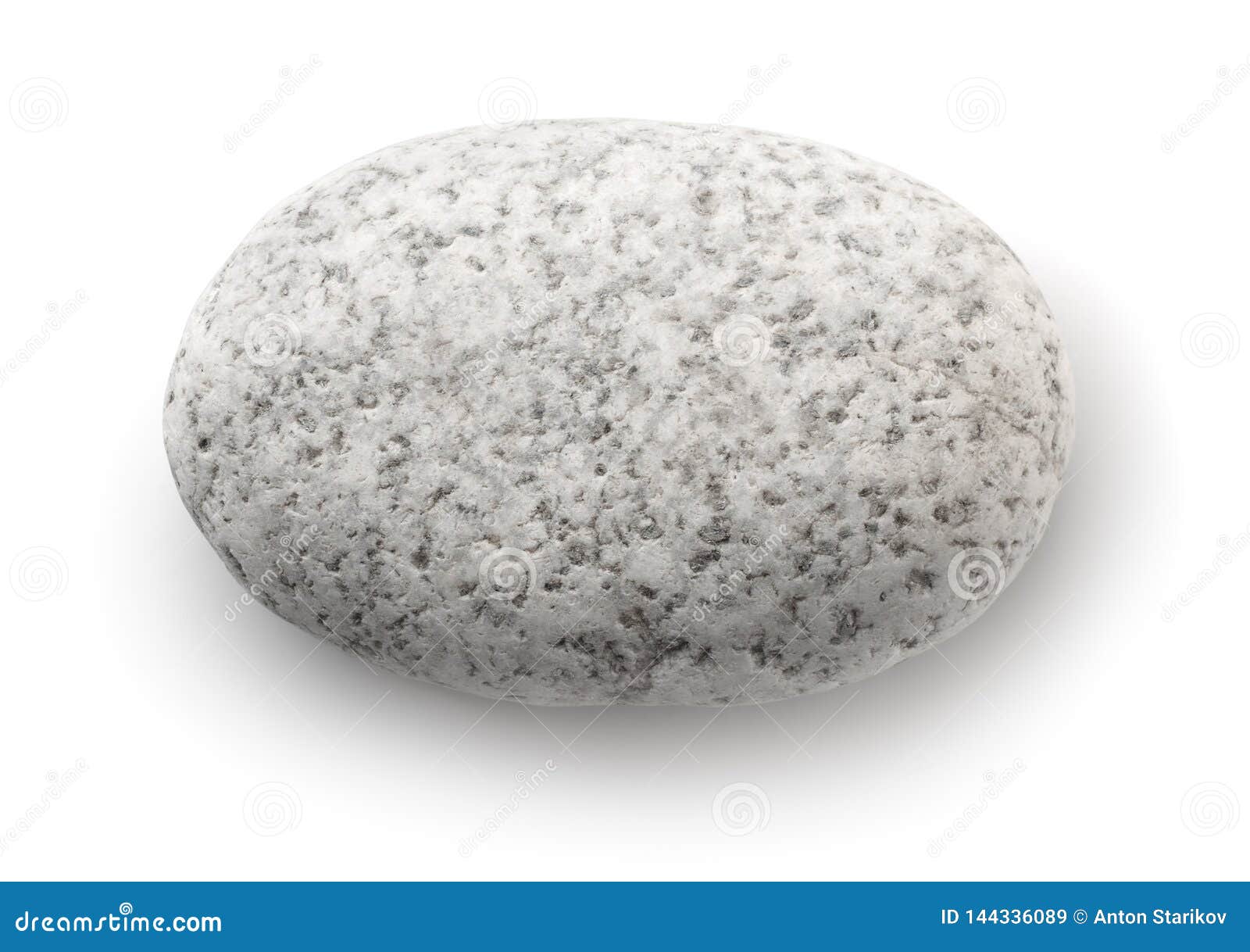 Top View of Single White Pebble Stock Image - Image of cobble, mineral ...