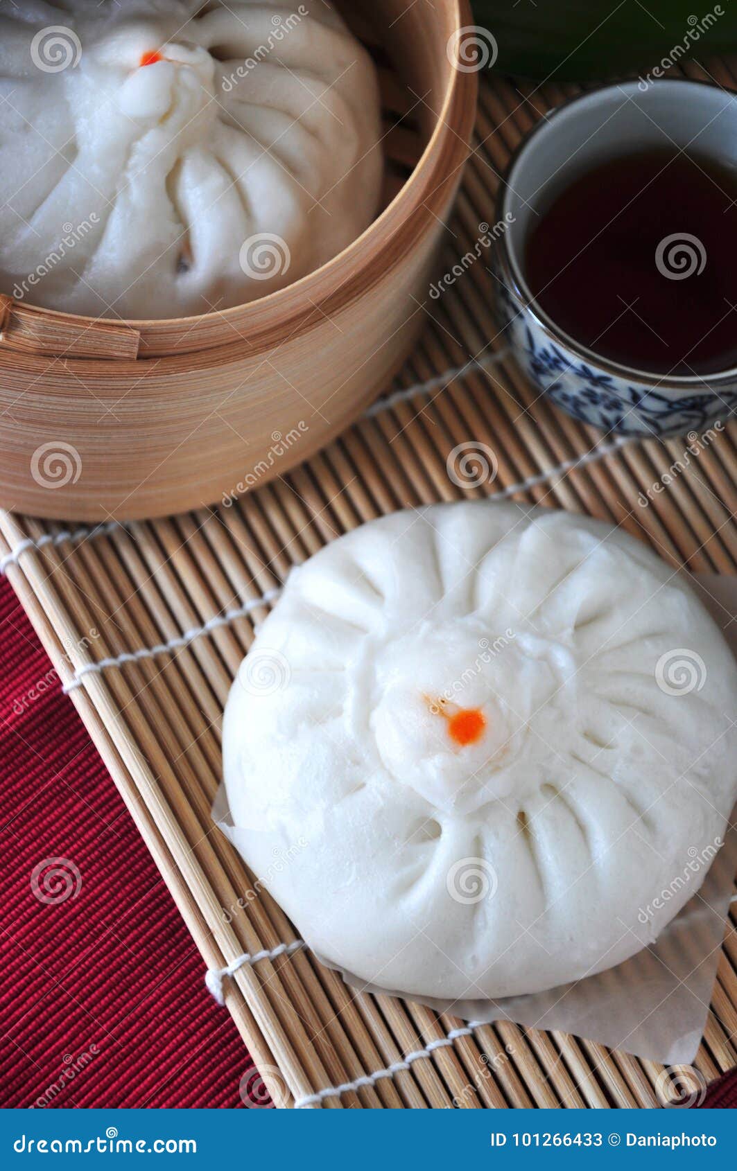 Top View of Siopao Chinese Bun Stock Image - Image of drink, serve ...