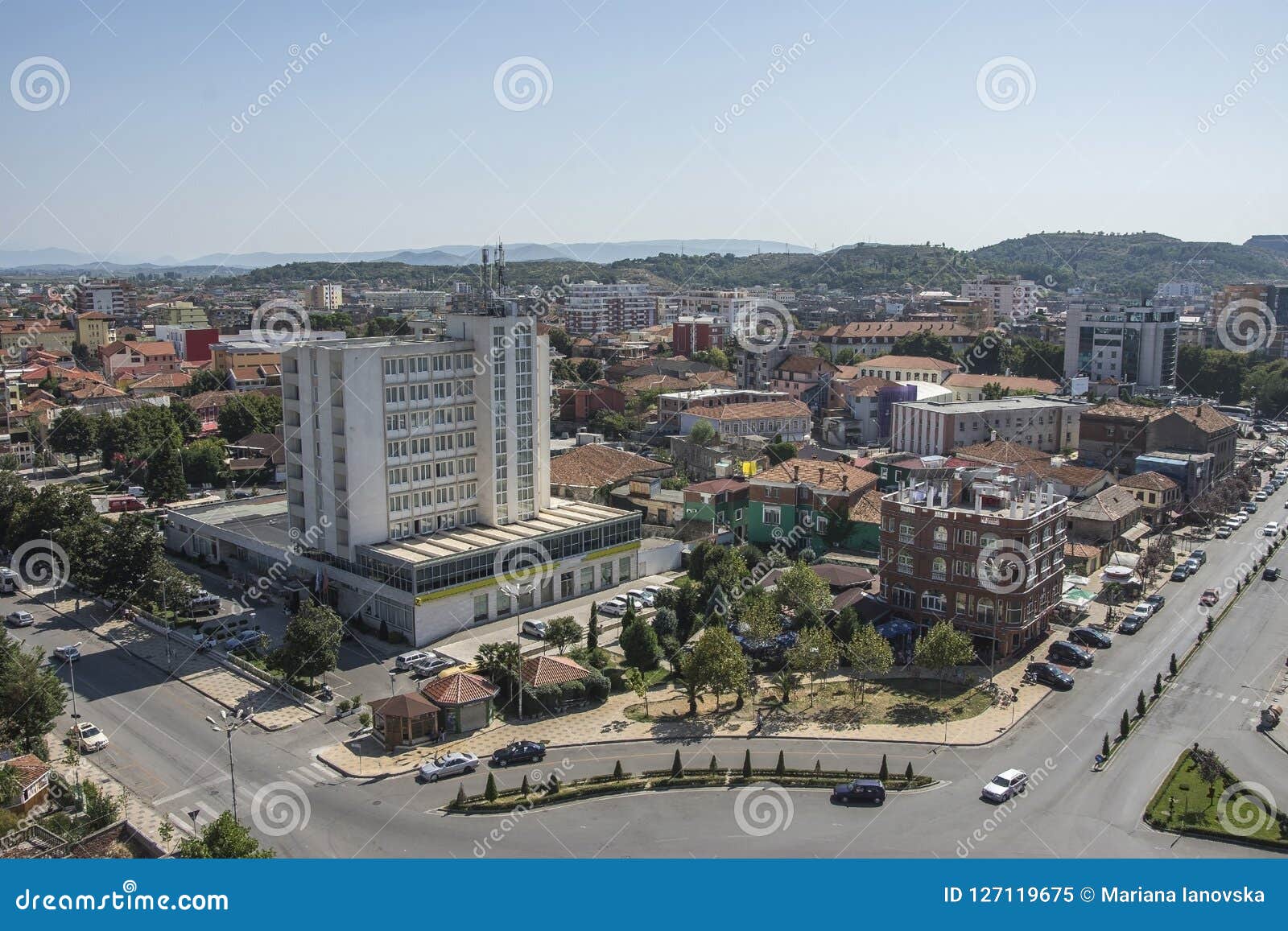 Top View of Skoder City, Albania Stock Image - Image of holiday, roofs ...