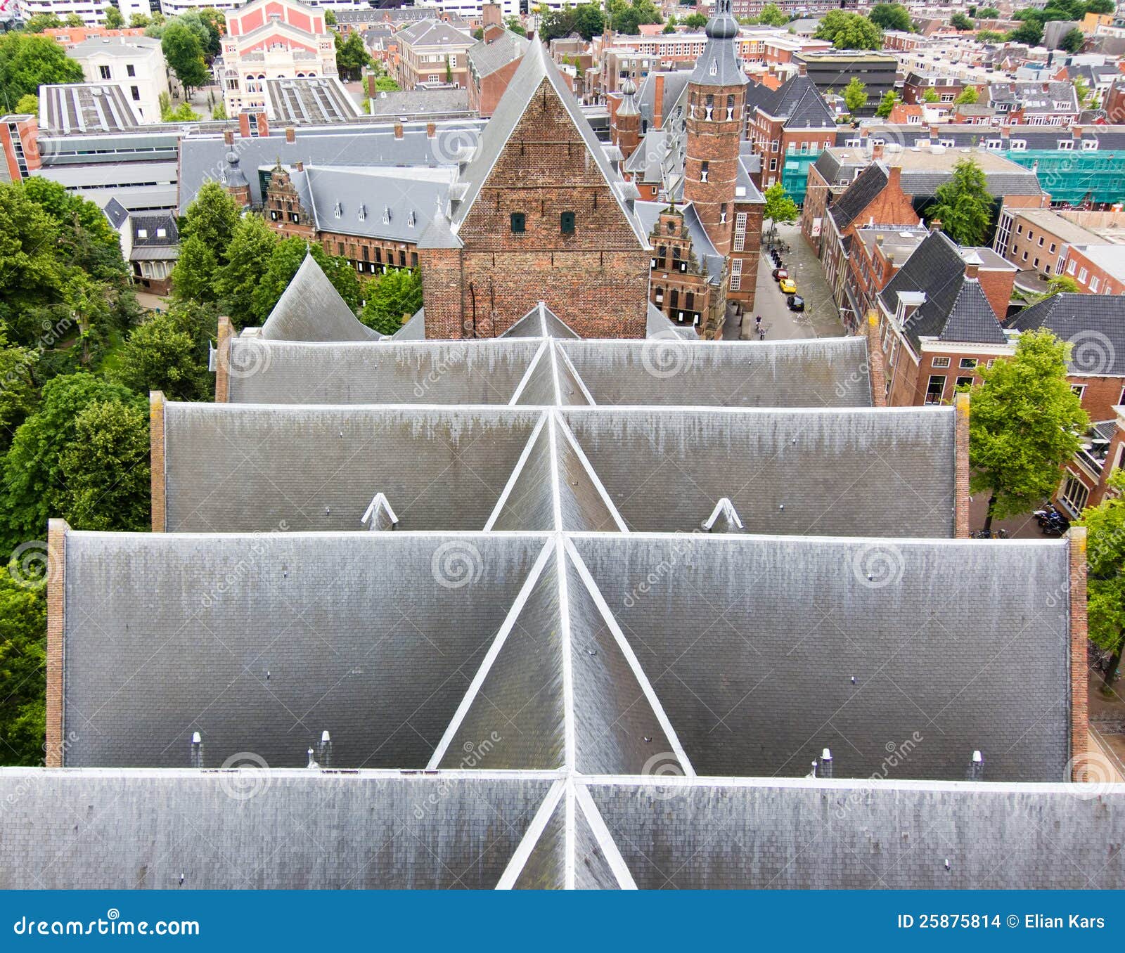 Top View on the Slate Roof of a Church Stock Photo - Image of historic ...