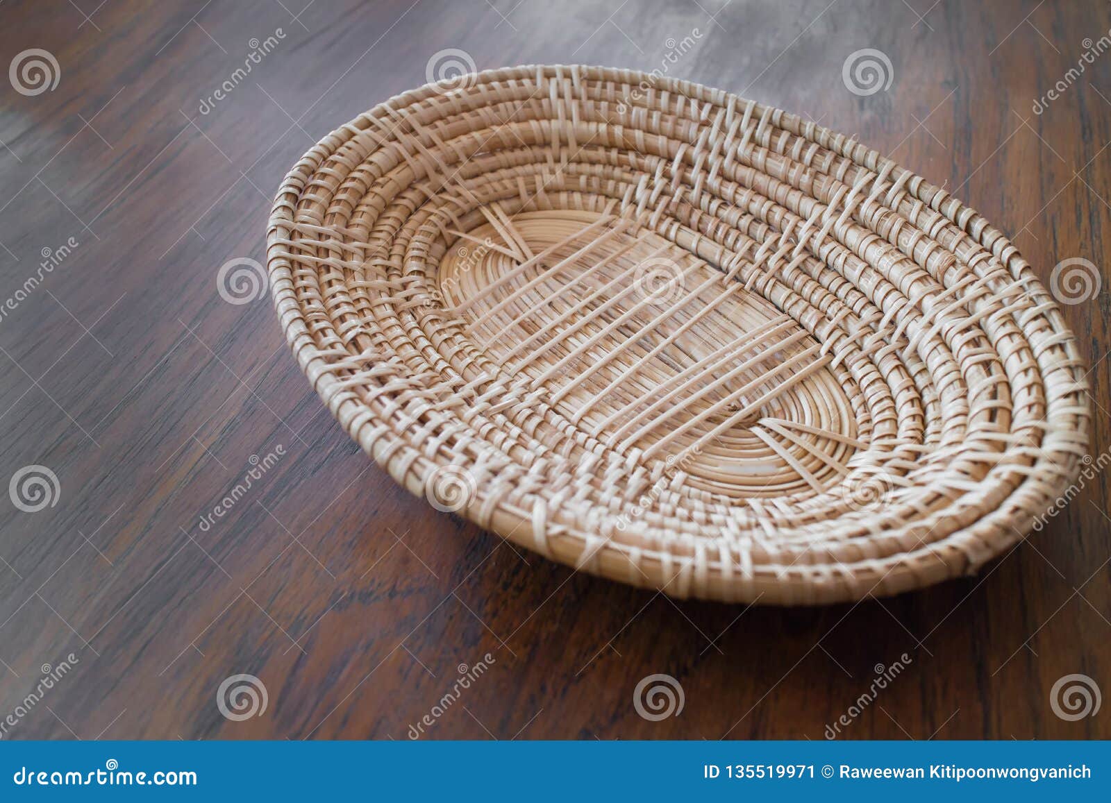 Top View of Small Basket Empty, Suitable for Storaging of Food, Fruit ...