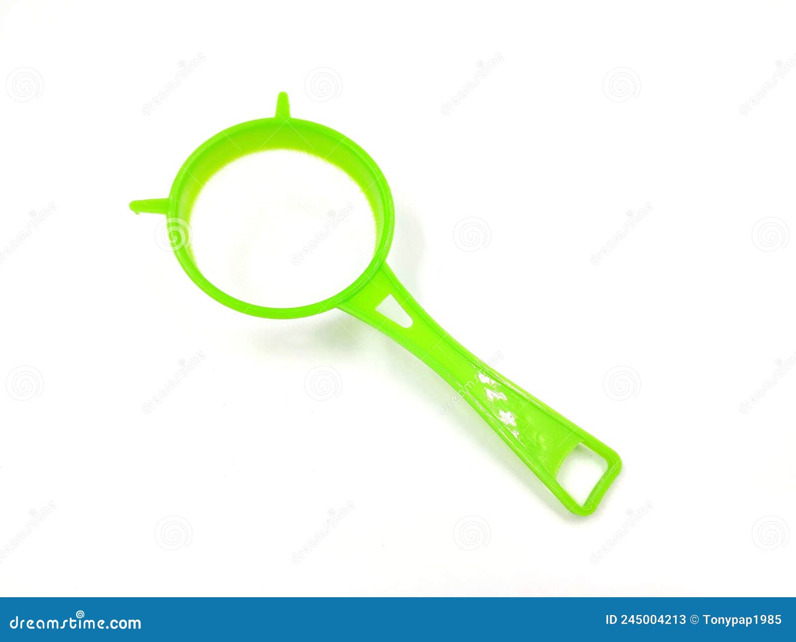Top View of a Small Plastic Strainer, Isolated on White Background ...