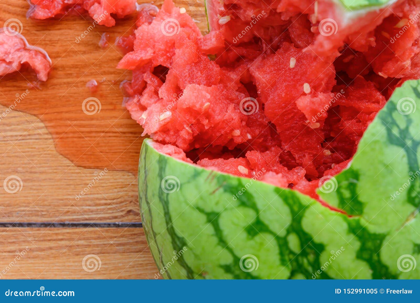 Smashed Watermelon on the Ground Close Up Stock Image - Image of ...