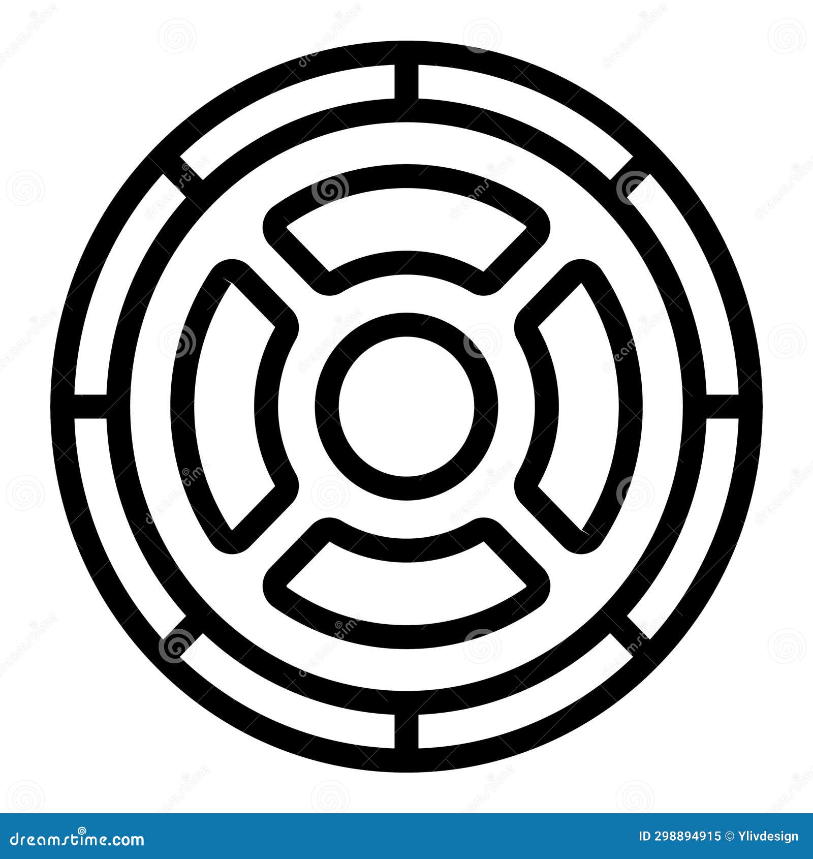 Top View Smoke Detector Icon Outline Vector. Modern Home Detect Stock ...