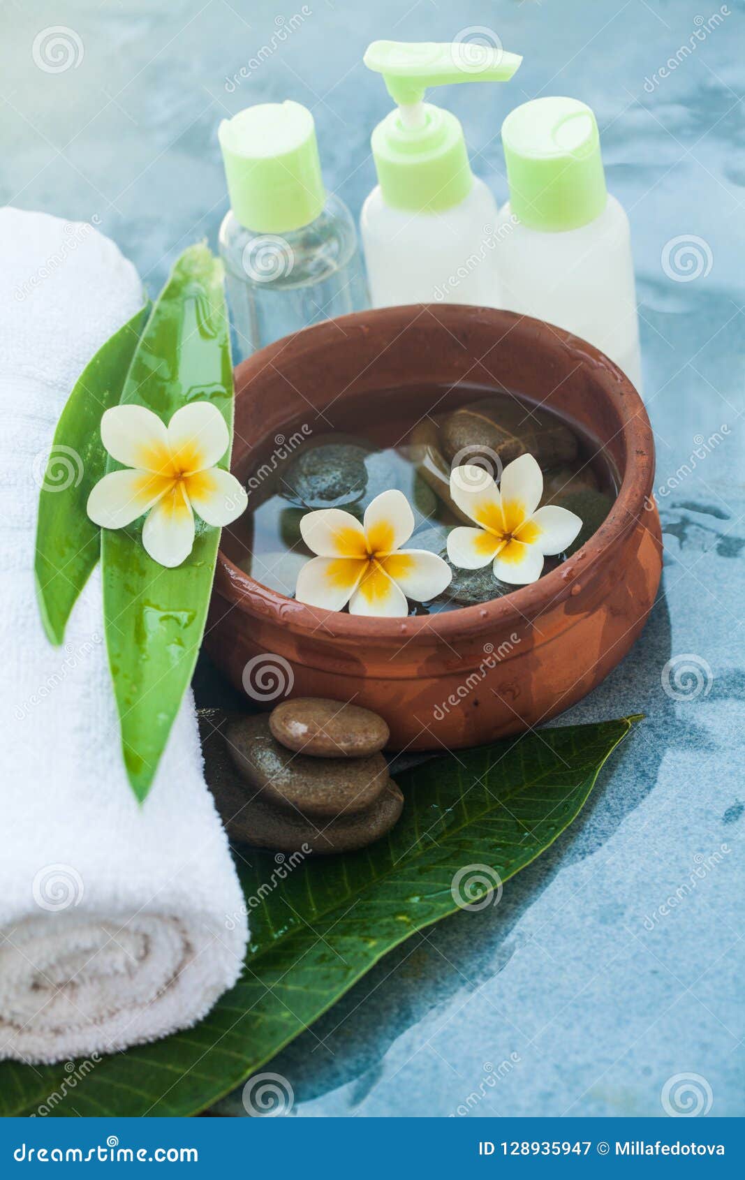 Top View of Spa Content for Massage Treatment Stock Image - Image of ...