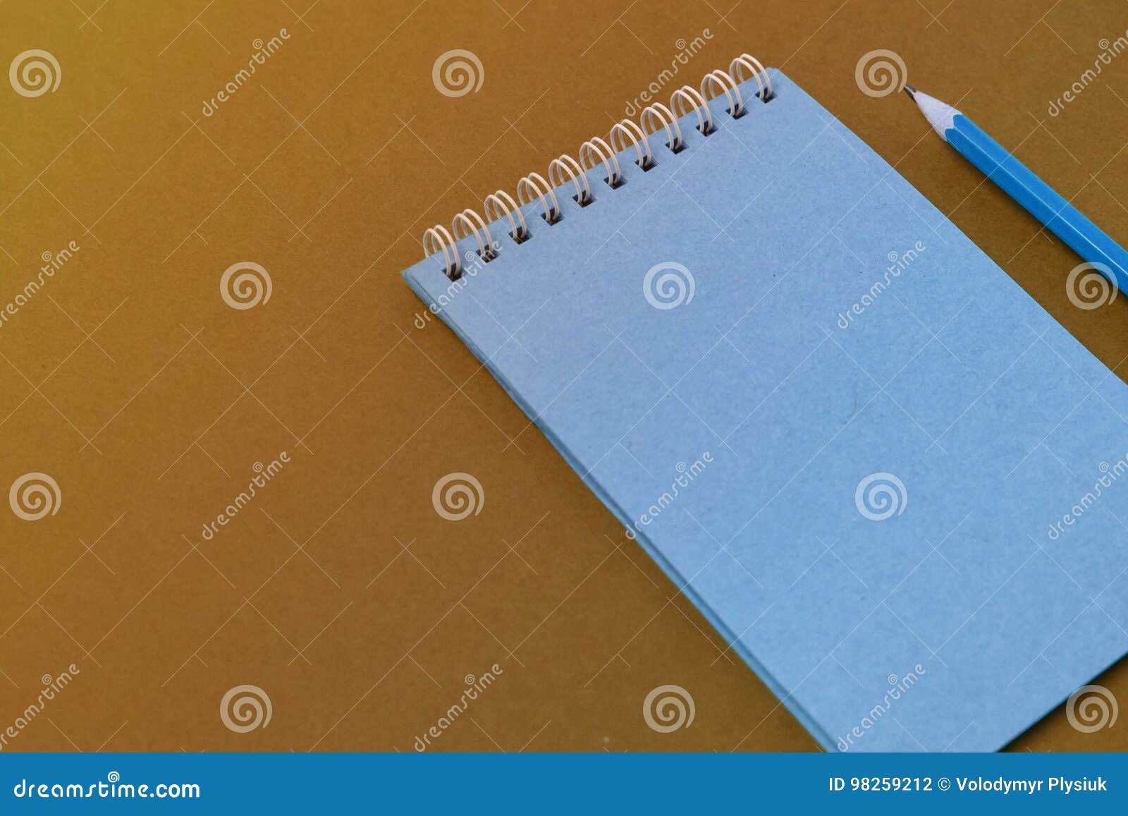 Top view spiral notebook stock photo. Image of spiral - 98259212