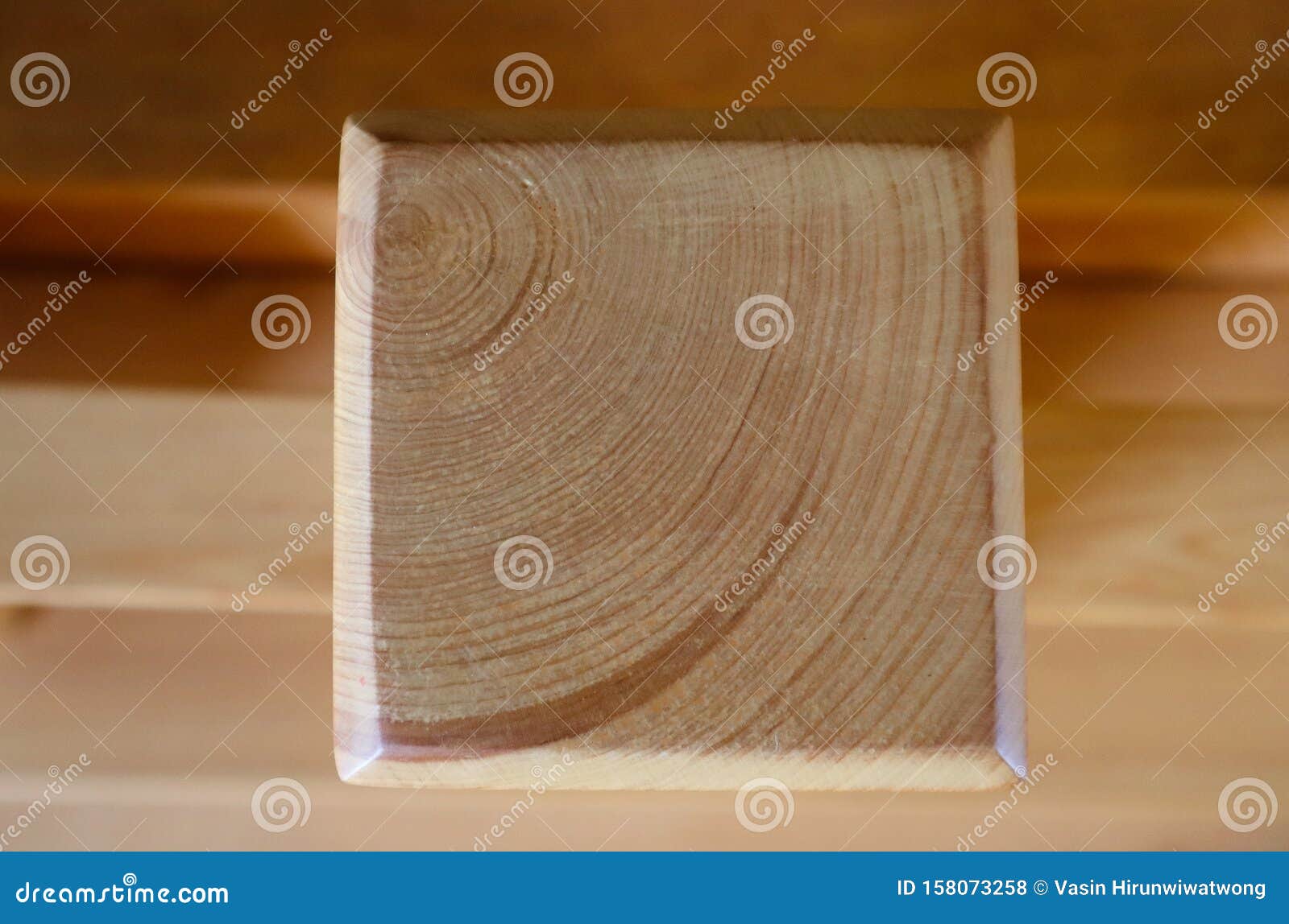Top View of Squared Wood Texture with Pattern of Wood Aging Rings ...
