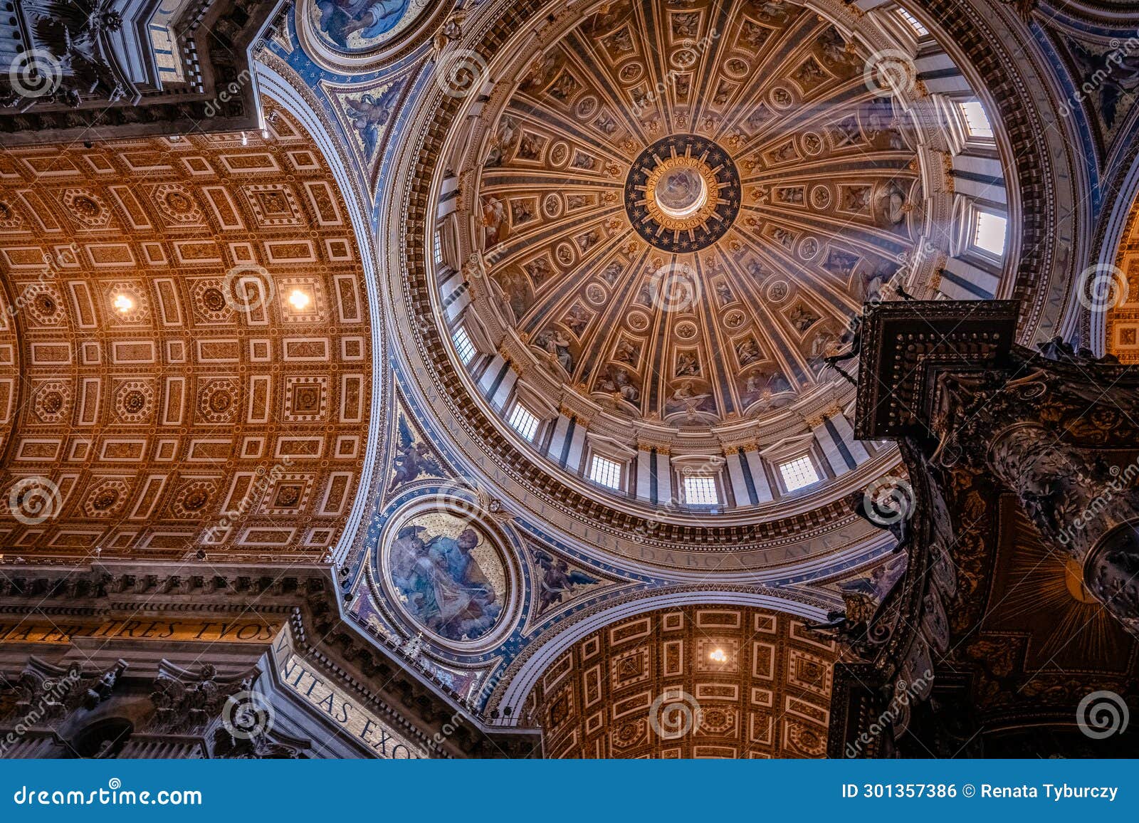 Top View of St. Peterâ€™s Basilica Ceiling Editorial Photo - Image of ...