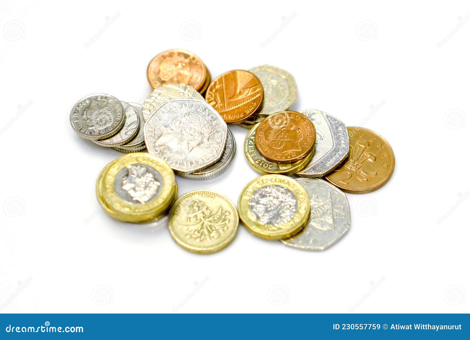 Stack Of British Pound Coins Editorial Photo | CartoonDealer.com #30368063