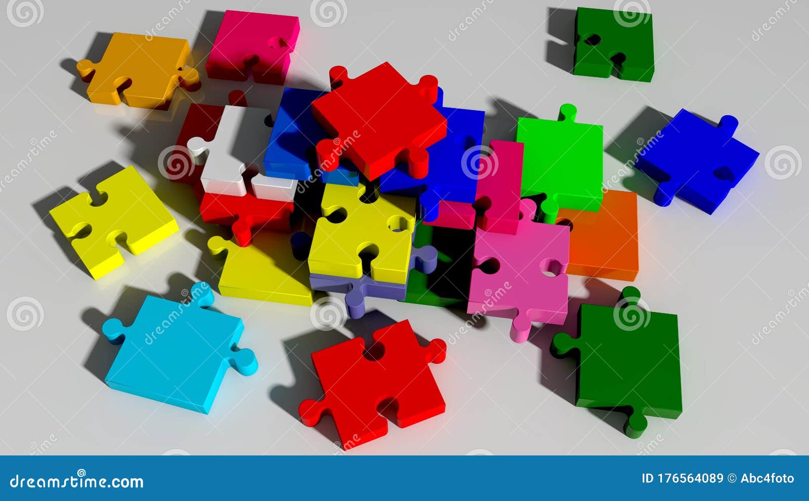 Top View on Stack of Colorful Puzzle Pieces Stock Illustration ... Top View on Stack of Colorful Puzzle Pieces Stock Illustration ...