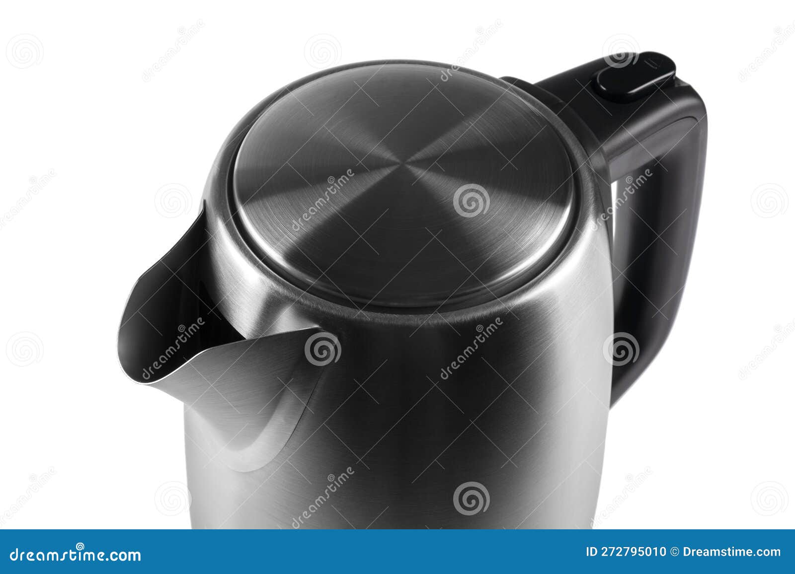 Top View of Stainless Kettle Stock Photo - Image of isolated, kitchen ...