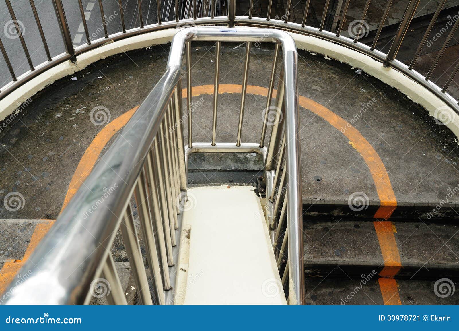 Top View of Stairs Footbridge, Thailand. Stock Image - Image of ...