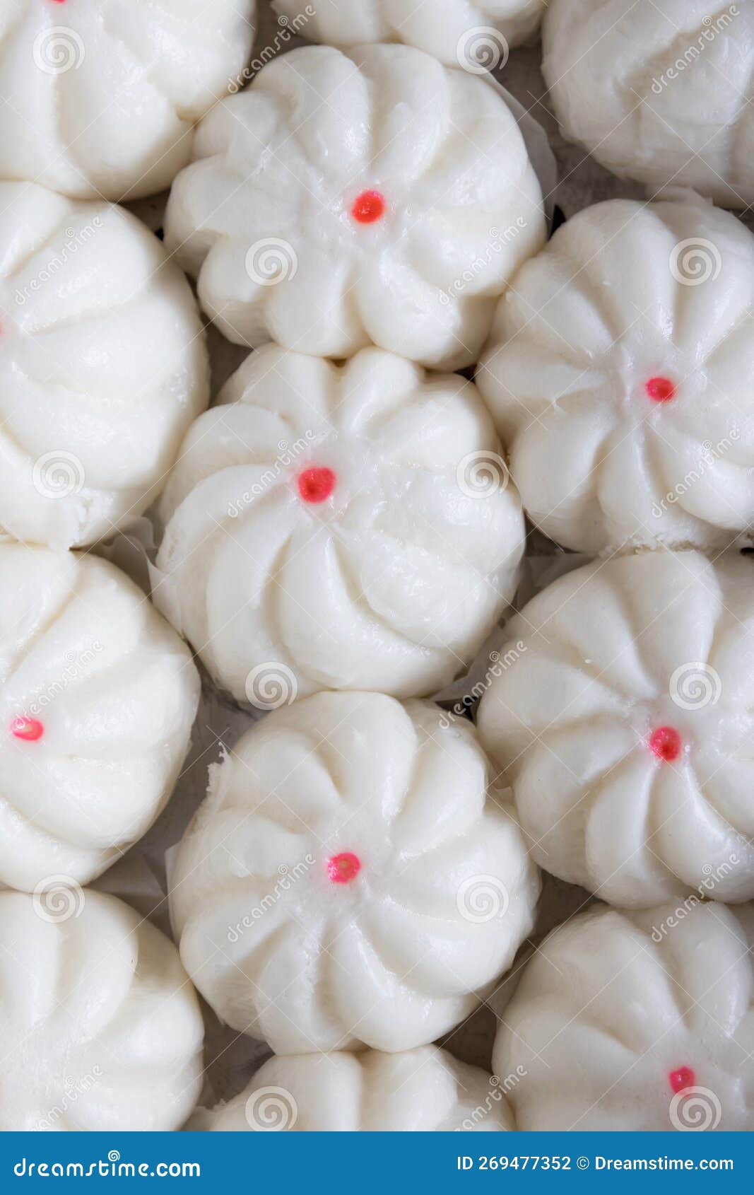 Top View of Steamed Stuffed Buns or Steamed Dumpling Stock Photo ...
