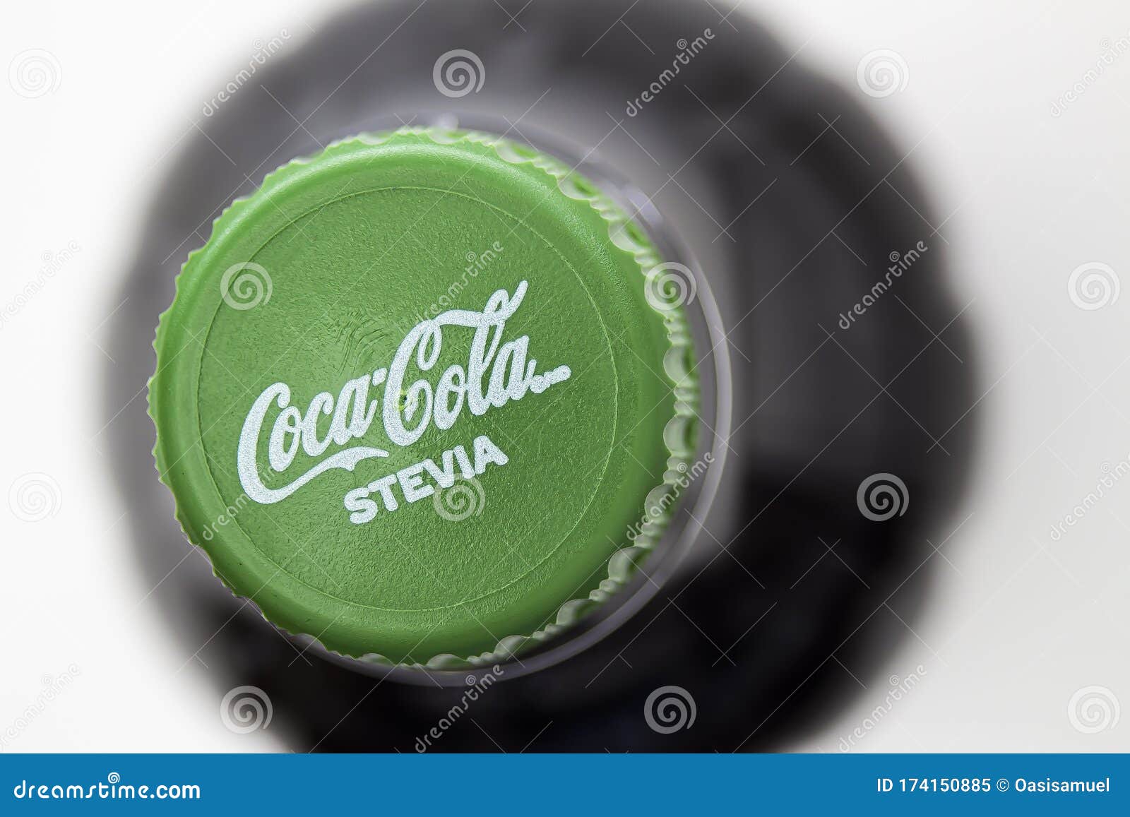 Top View of a Stevia Coca Cola Bottle Editorial Image - Image of diet ...