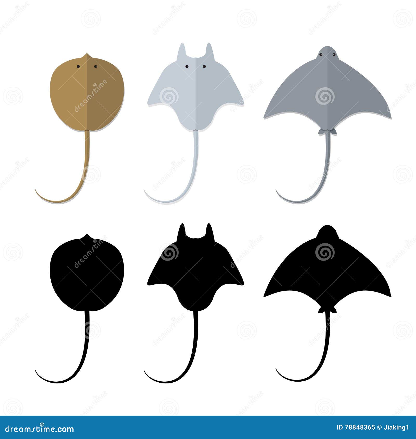 Stingray Warning Symbol. Vector Illustration | CartoonDealer.com #104378956