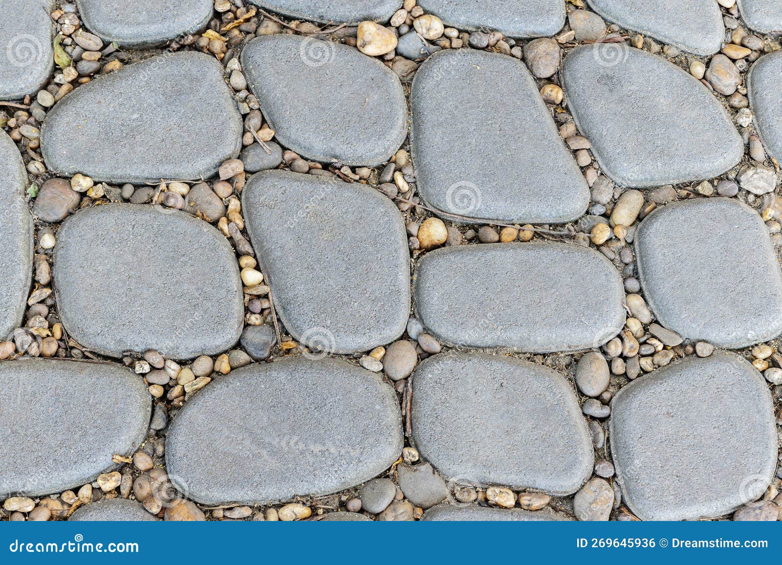 Top View Stone Pattern Footpath Floor Background Stock Photo - Image of ...