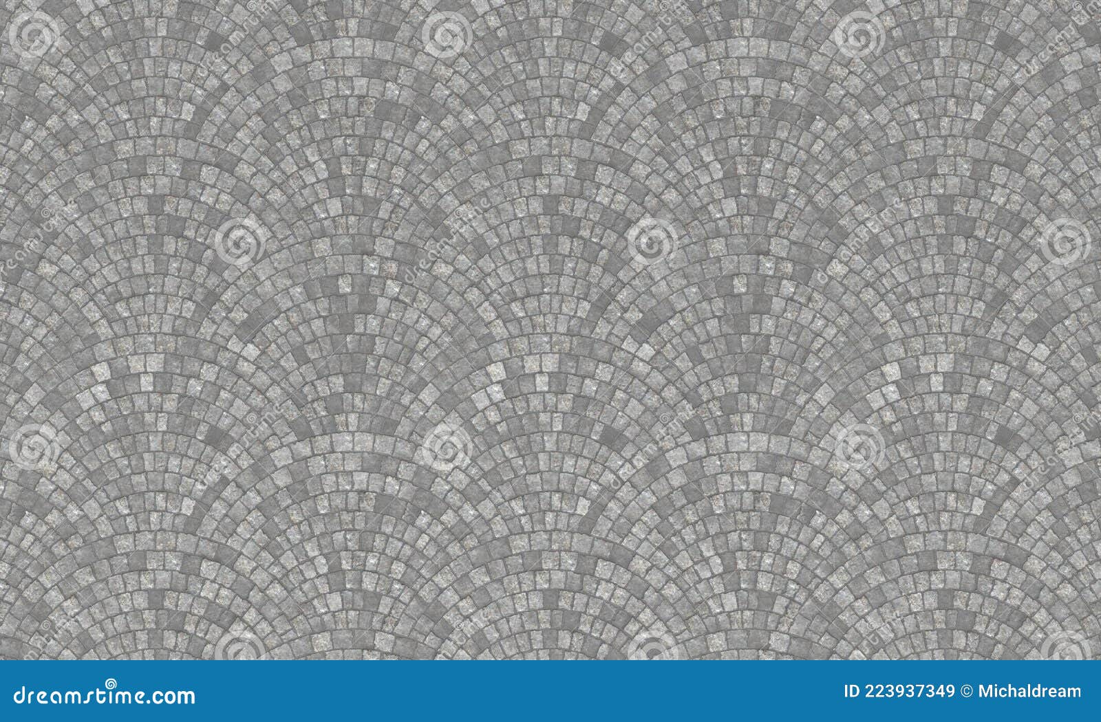 Top View on Street Arched Stone Pavement Stock Illustration ...