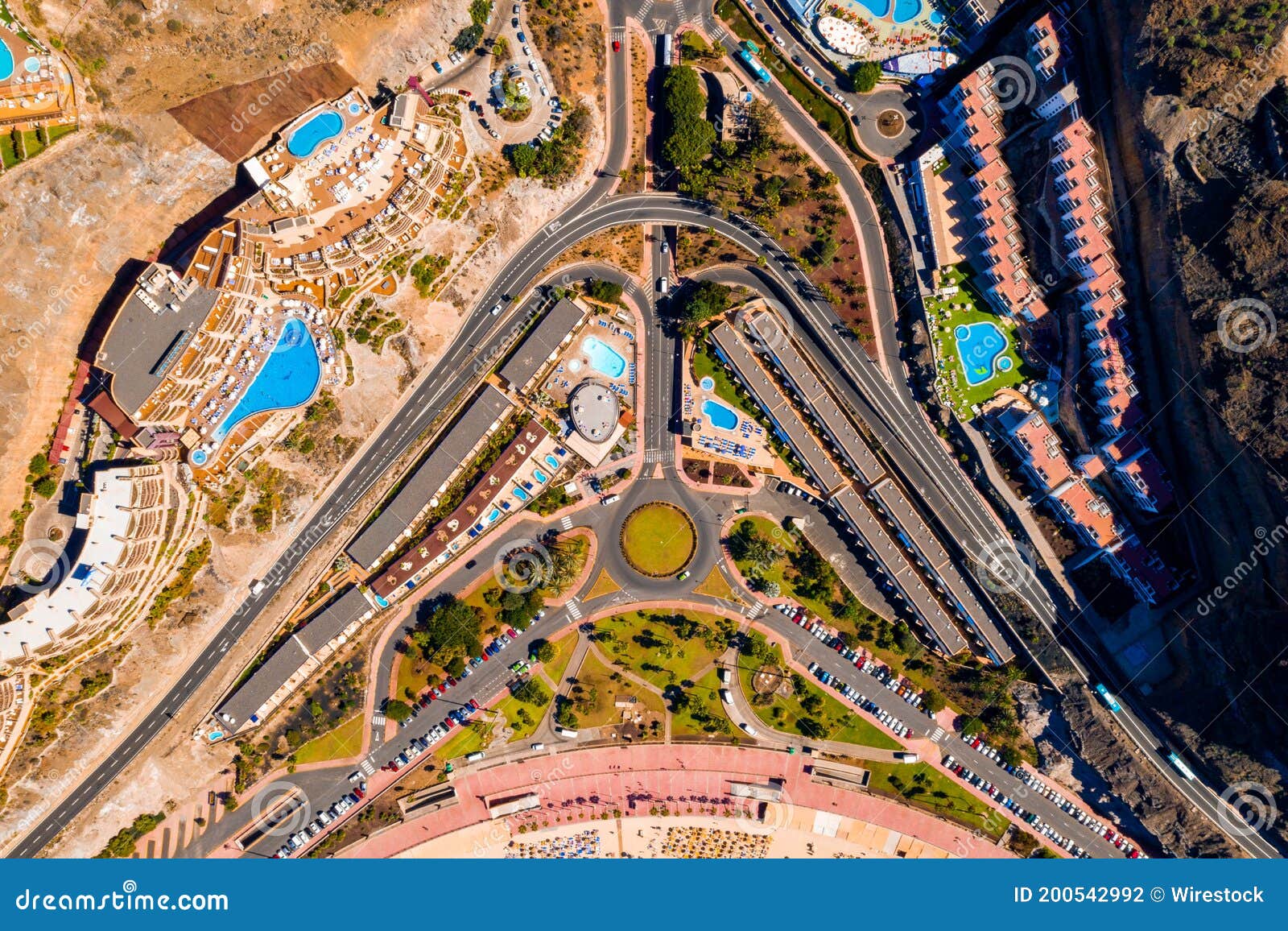 Top View of a Structural Road Junction in a City Stock Photo - Image of ...