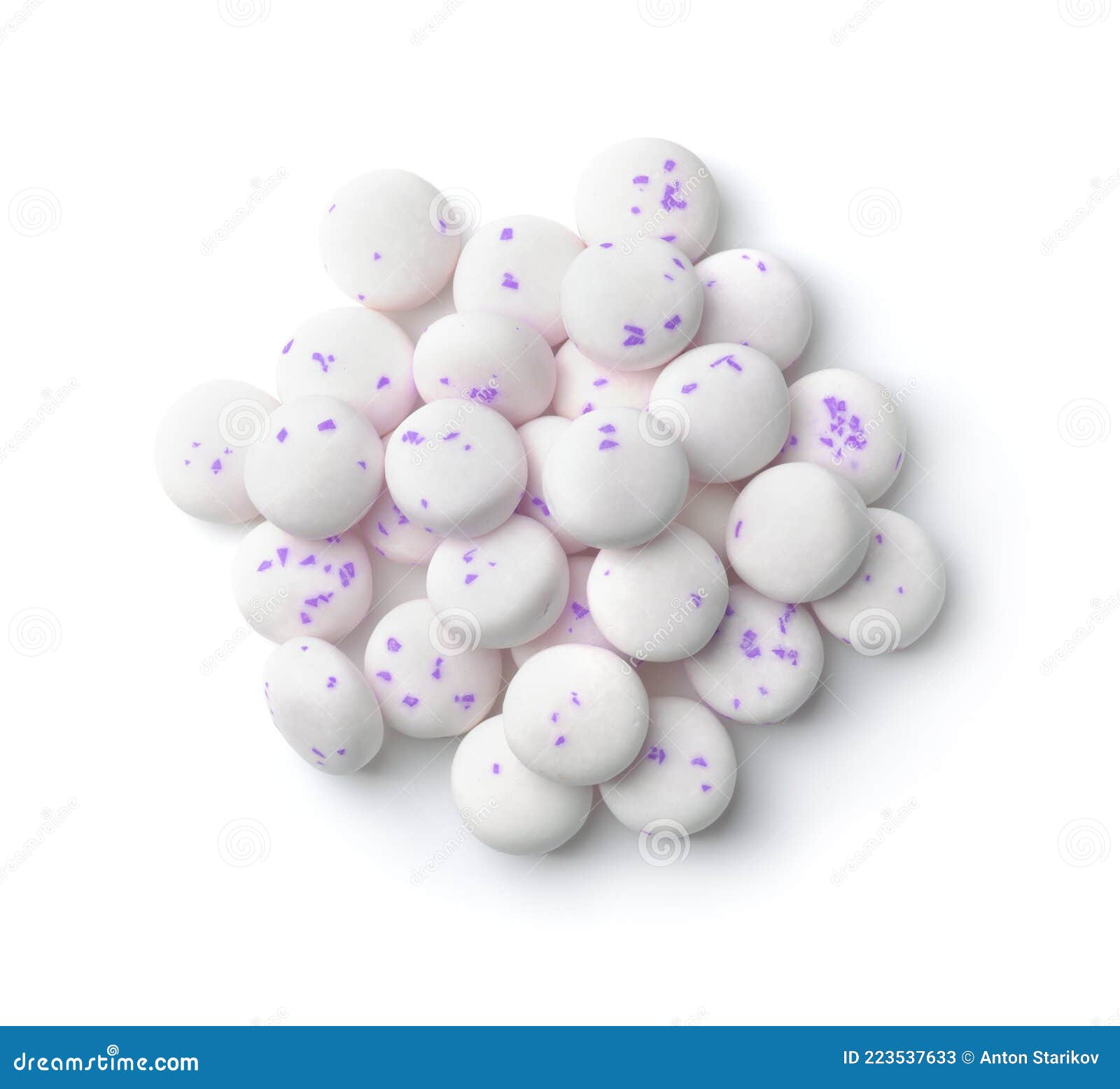 Top View of Sugar Free Mint Chewing Gum Stock Image - Image of oral ...
