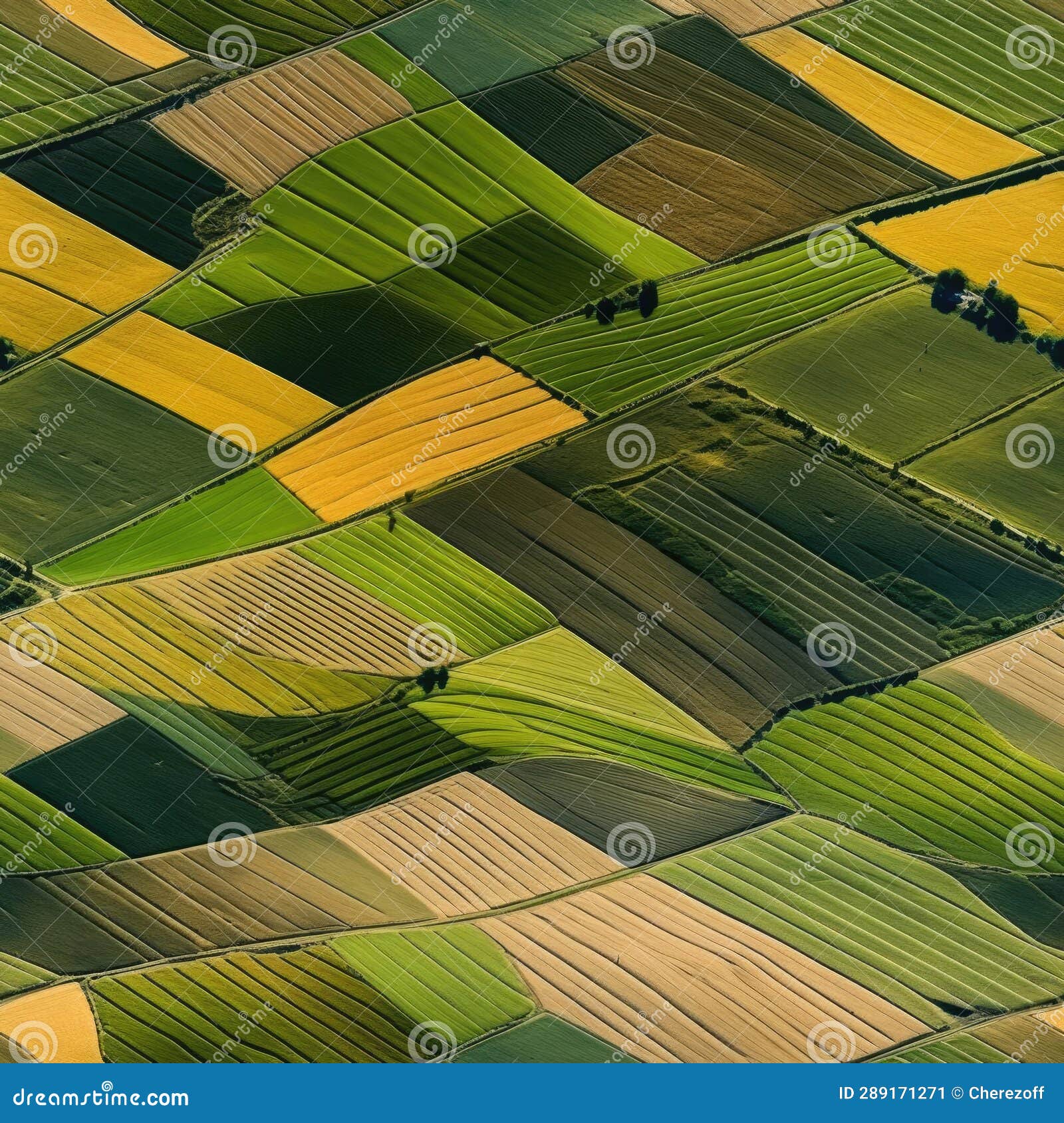 Top View of Summer Farmers Fields Stock Image - Image of land, farm ...