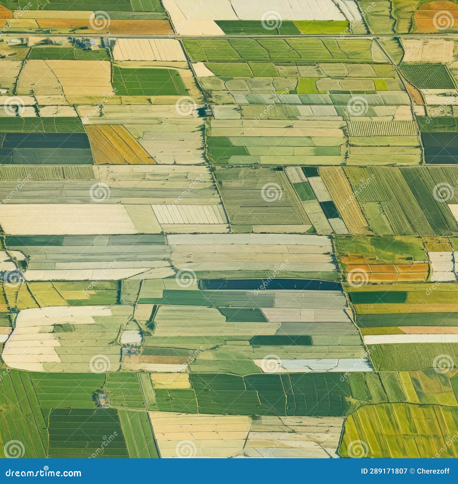 Top View of Summer Farmers Fields Stock Image - Image of agriculture ...
