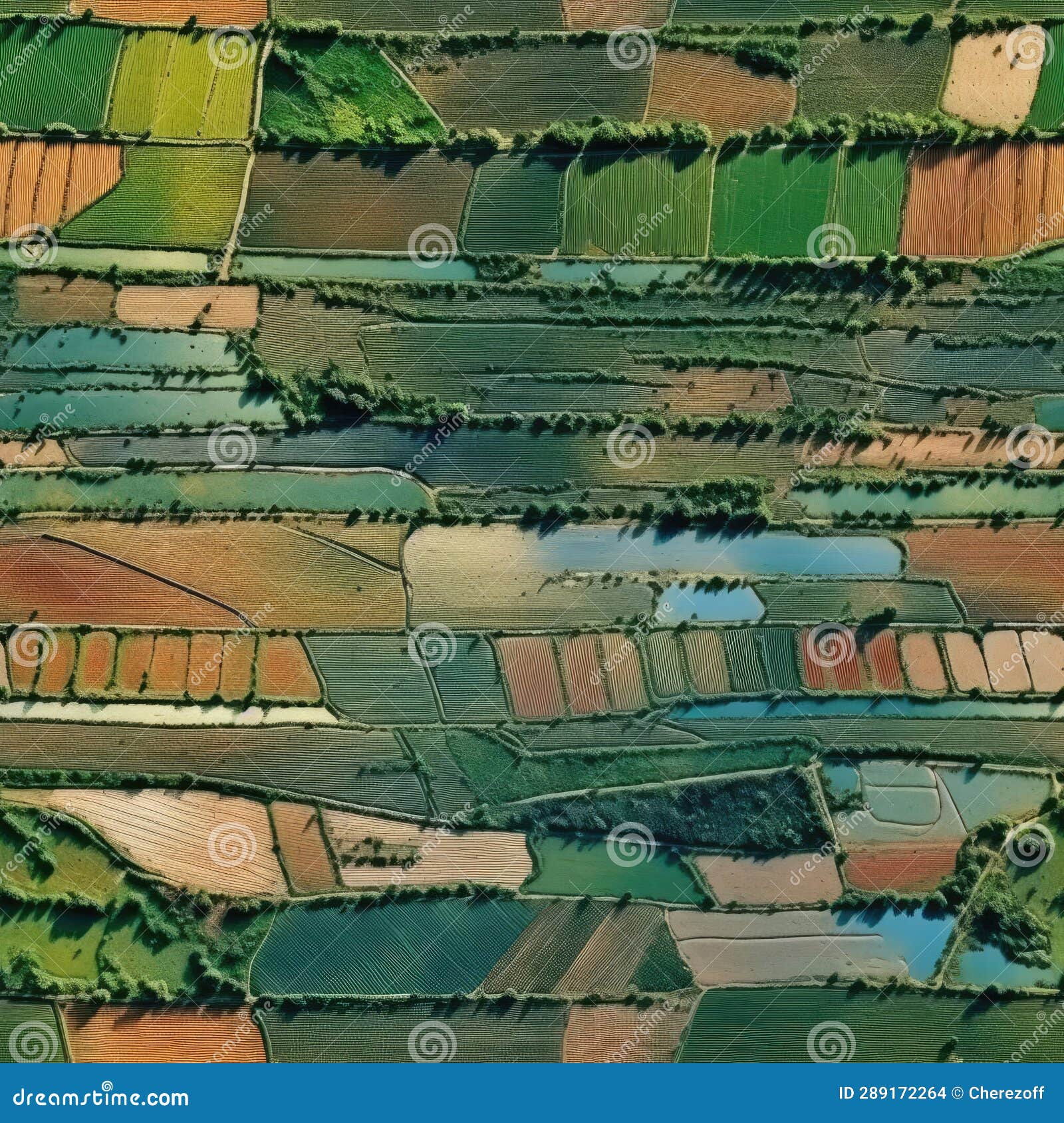 Top View of Summer Farmers Fields Stock Photo - Image of aerial ...