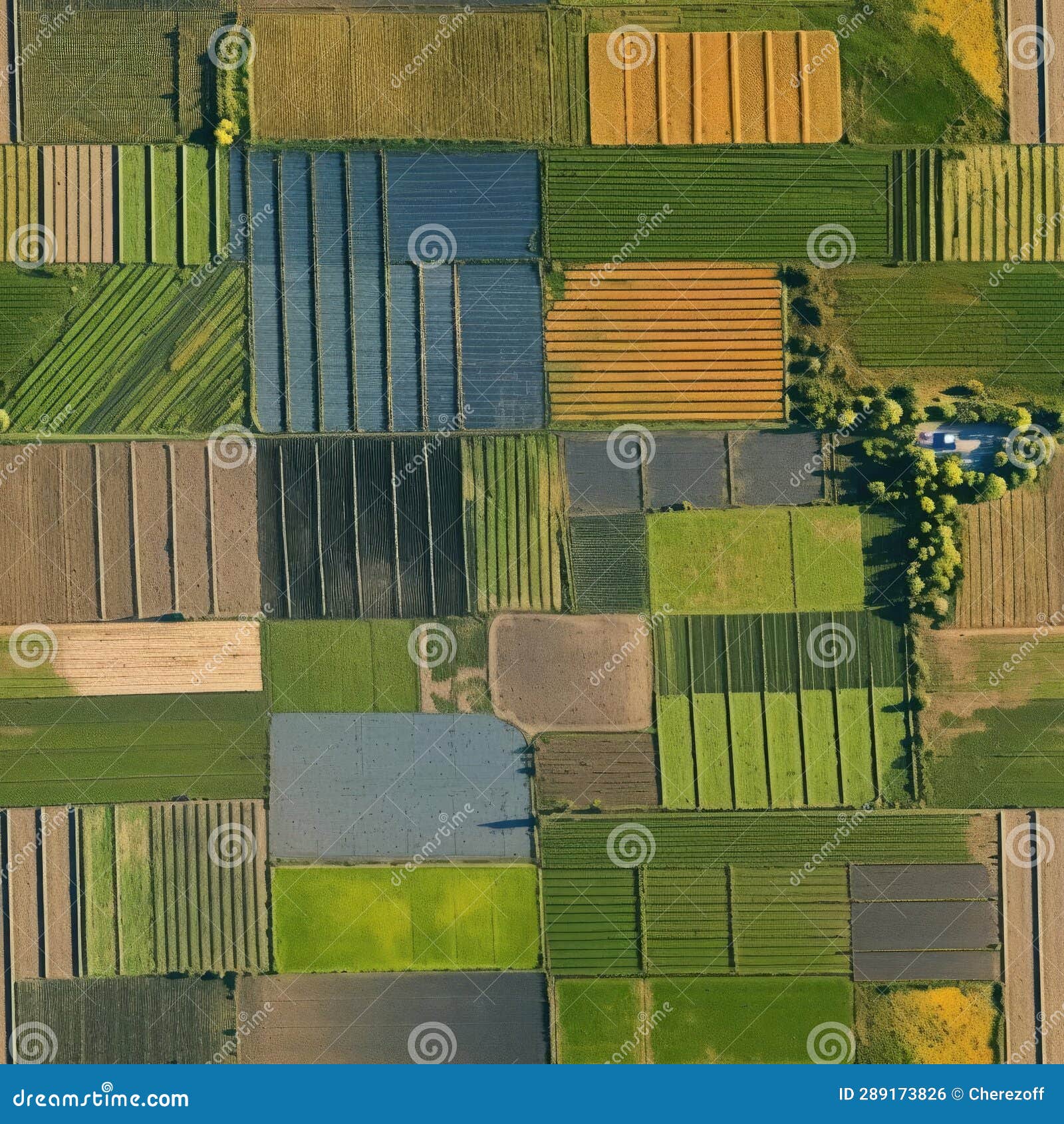 Top View of Summer Farmers Fields Stock Photo - Image of agricultural ...