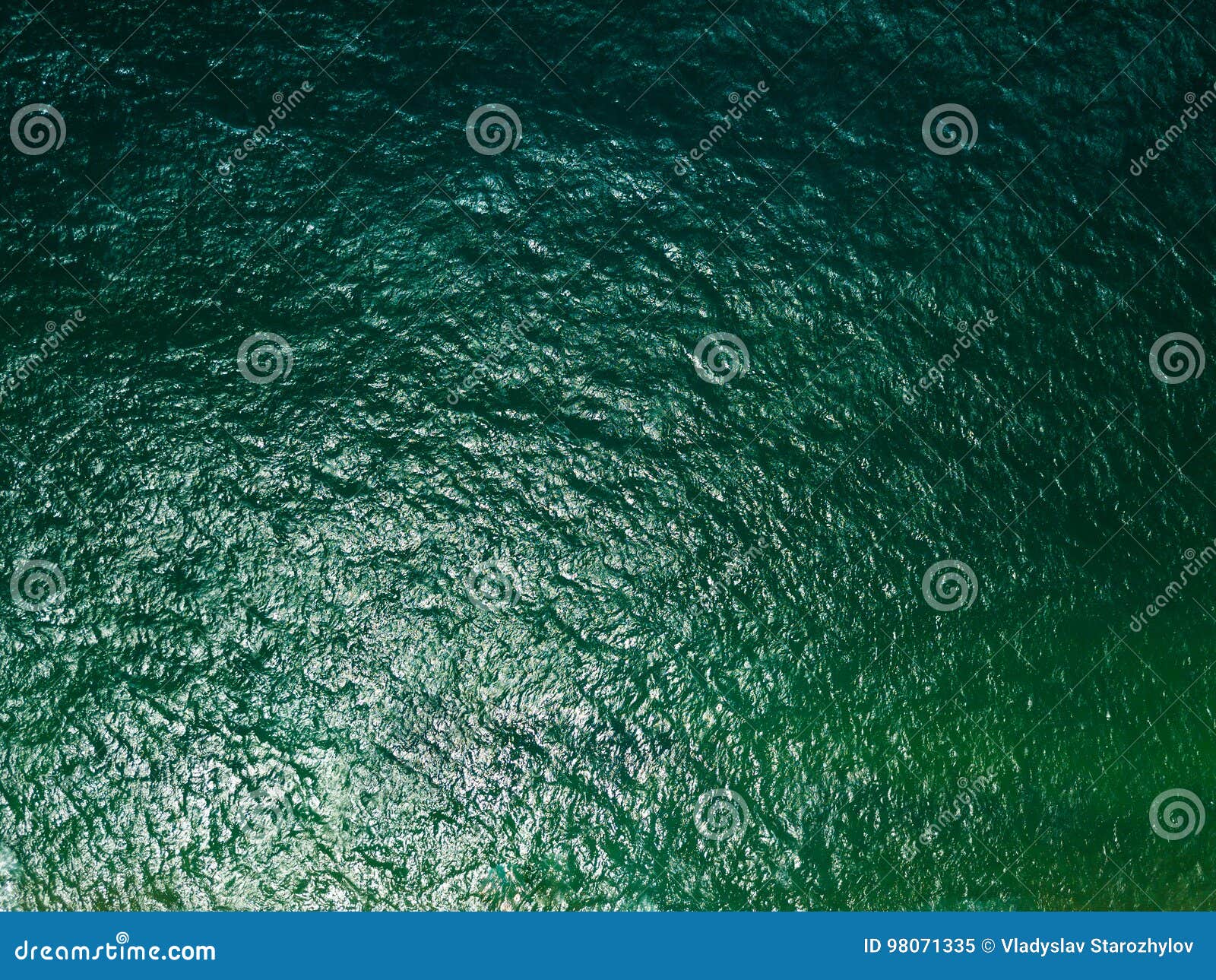 Top View of the Surface of the Ocean Stock Image - Image of reflection ...